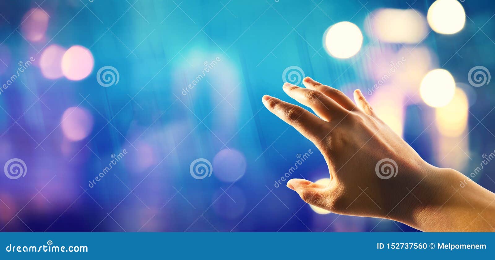 Hand touching a screen stock photo. Image of glitter - 152737560