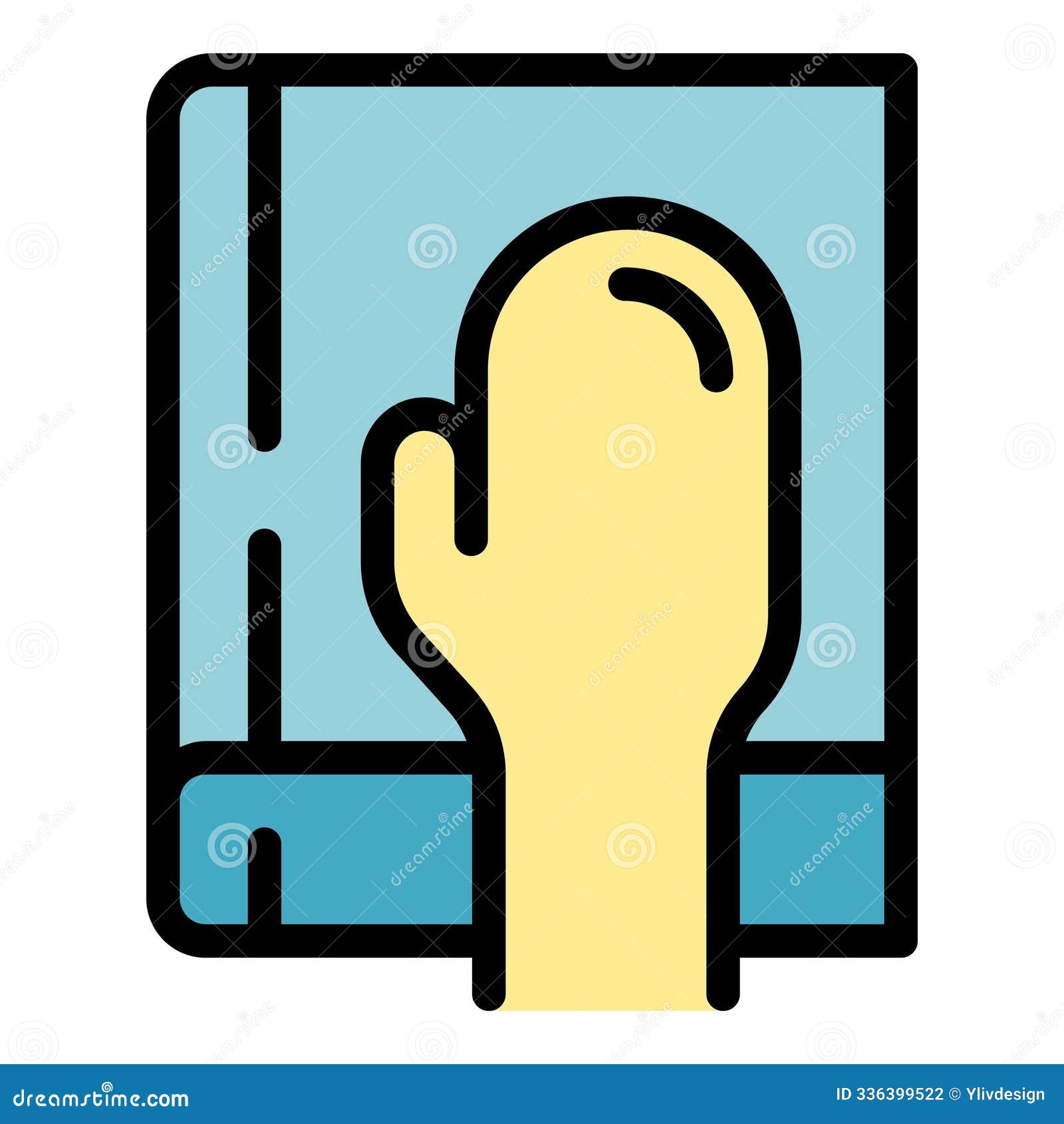 Sensitive Touch Area Icon, Clicking Finger. Isolated On White ...