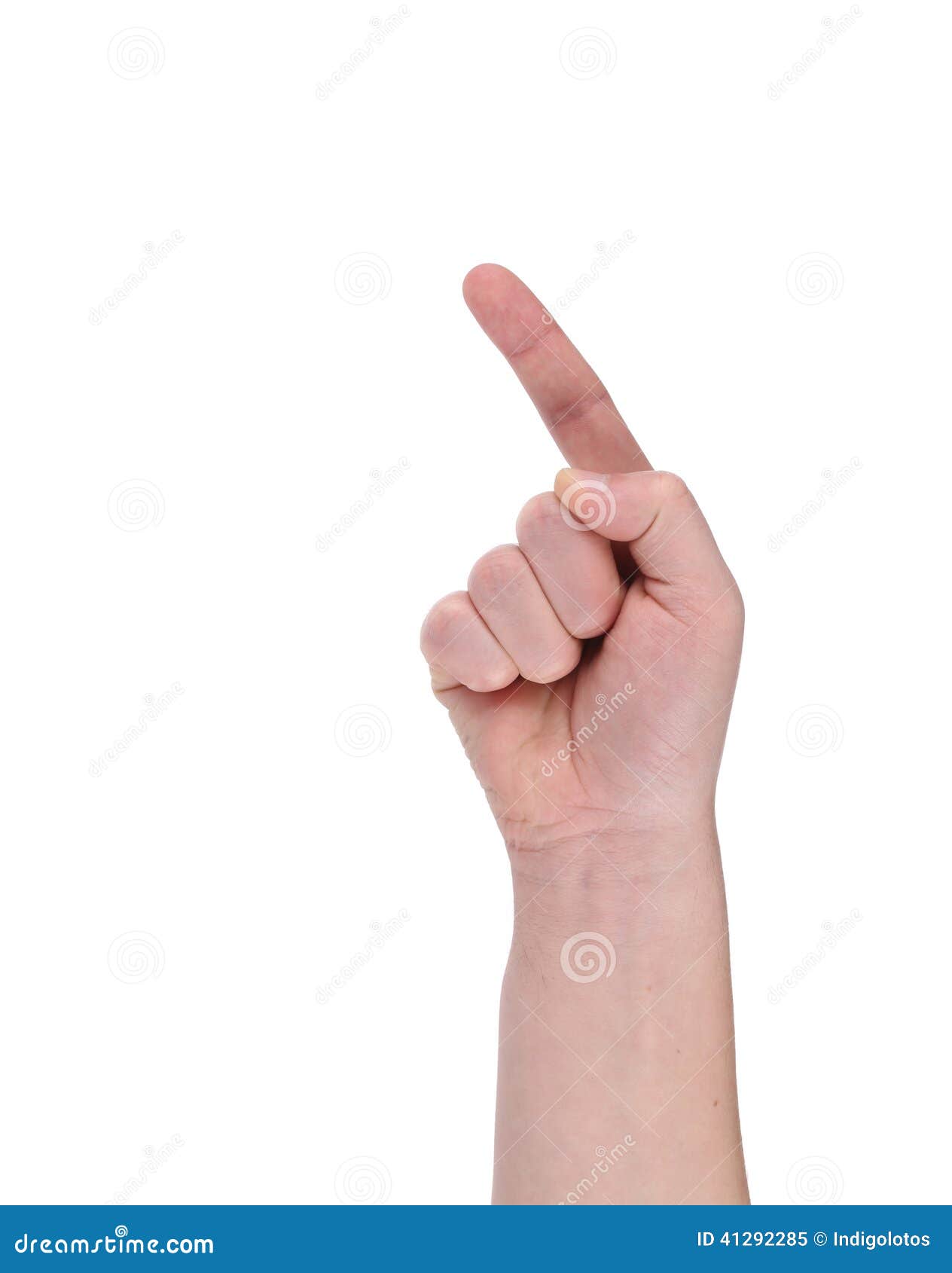 Hand touching something. stock image. Image of girl, decision - 41292285