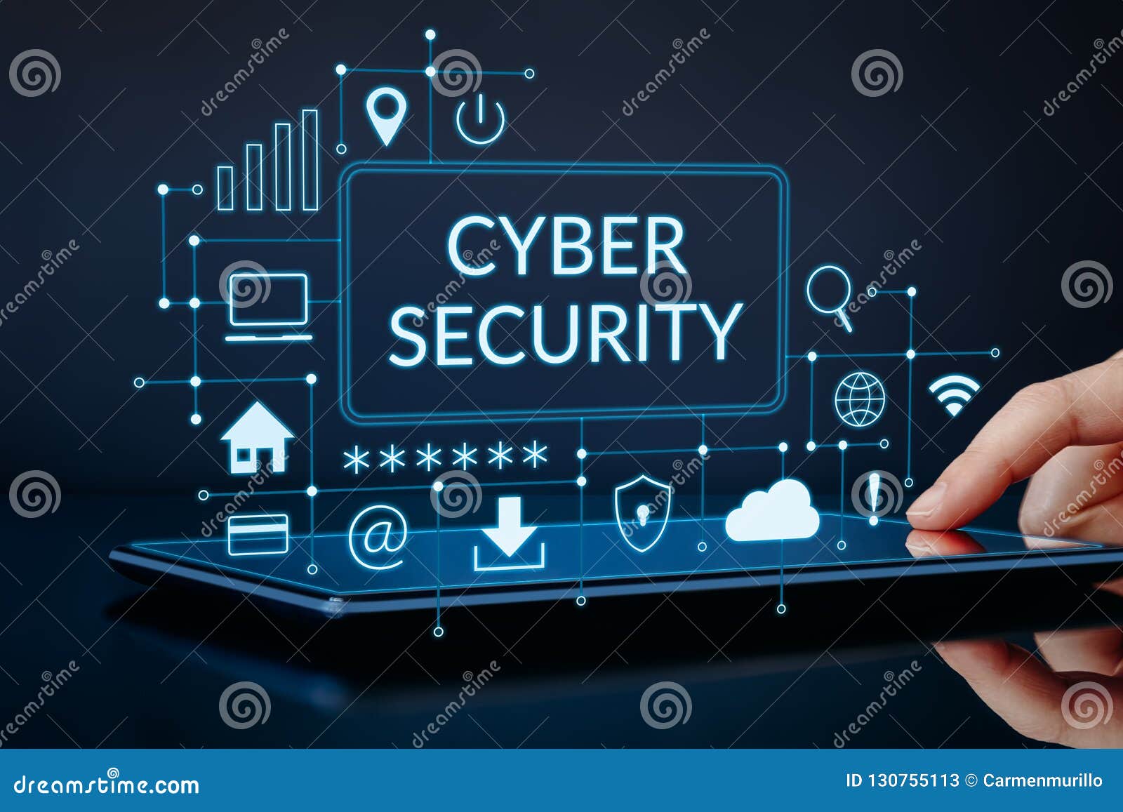 Modern Technology. Cyber Security Concept Stock Image - Image of crime ...