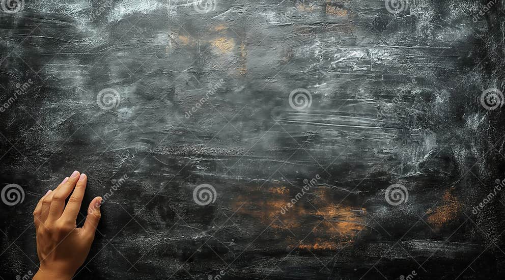 Hand Touching Textured Black Surface. Stock Photo - Image of detail ...
