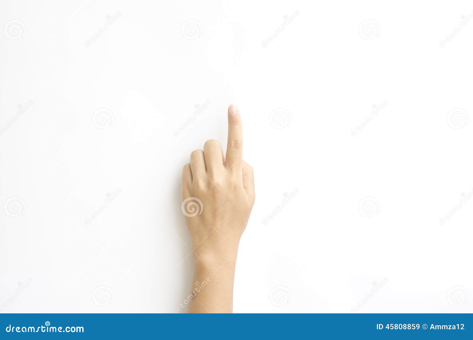 Hand Touching Virtual Screen Stock Image - Image of sign, gesturing ...