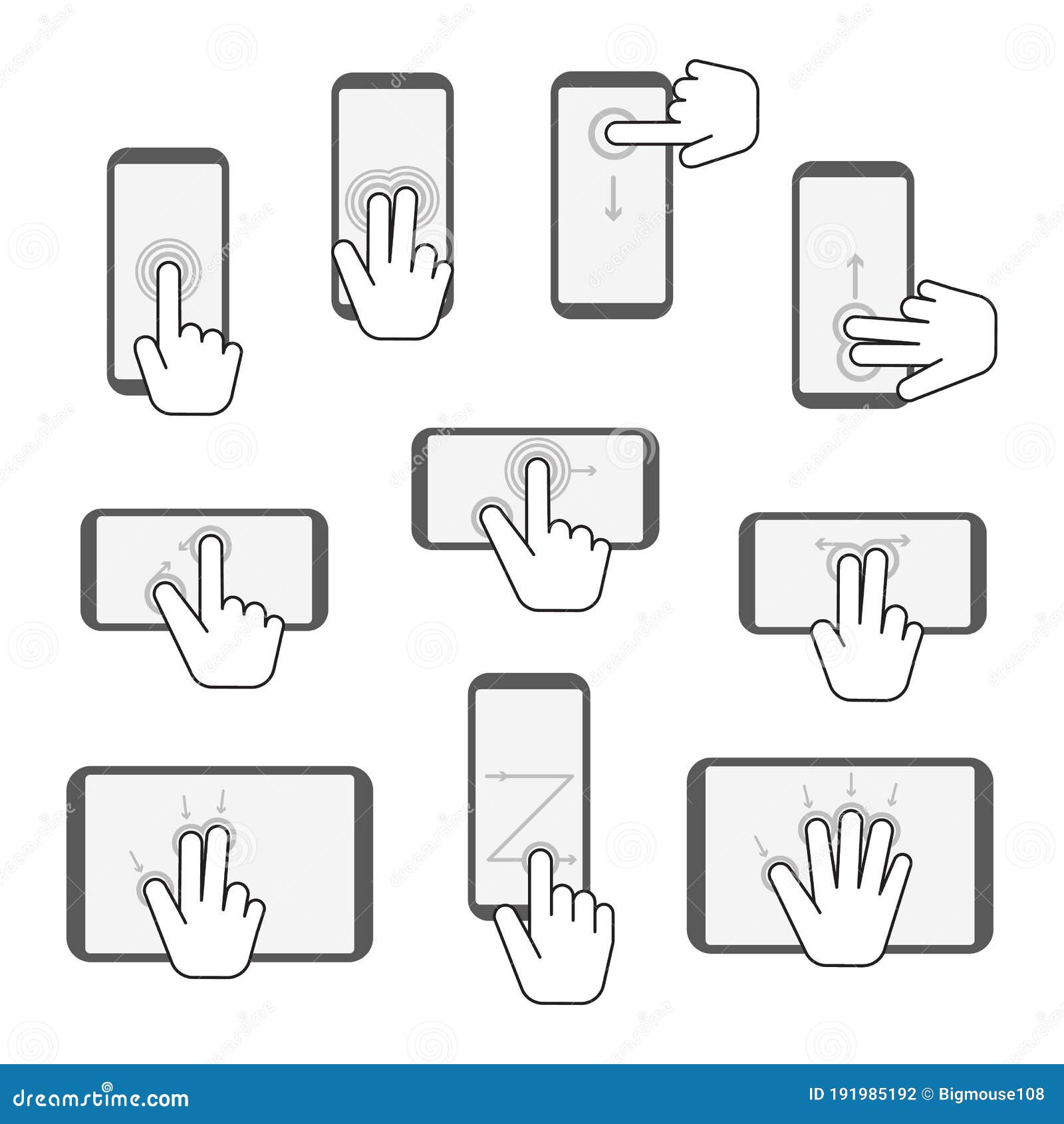Touchscreen Gestures. Hands On Smartphone And Tablet Multi Touch Screen ... Touchscreen Gestures. Hands On Smartphone And Tablet Multi Touch Screen ...