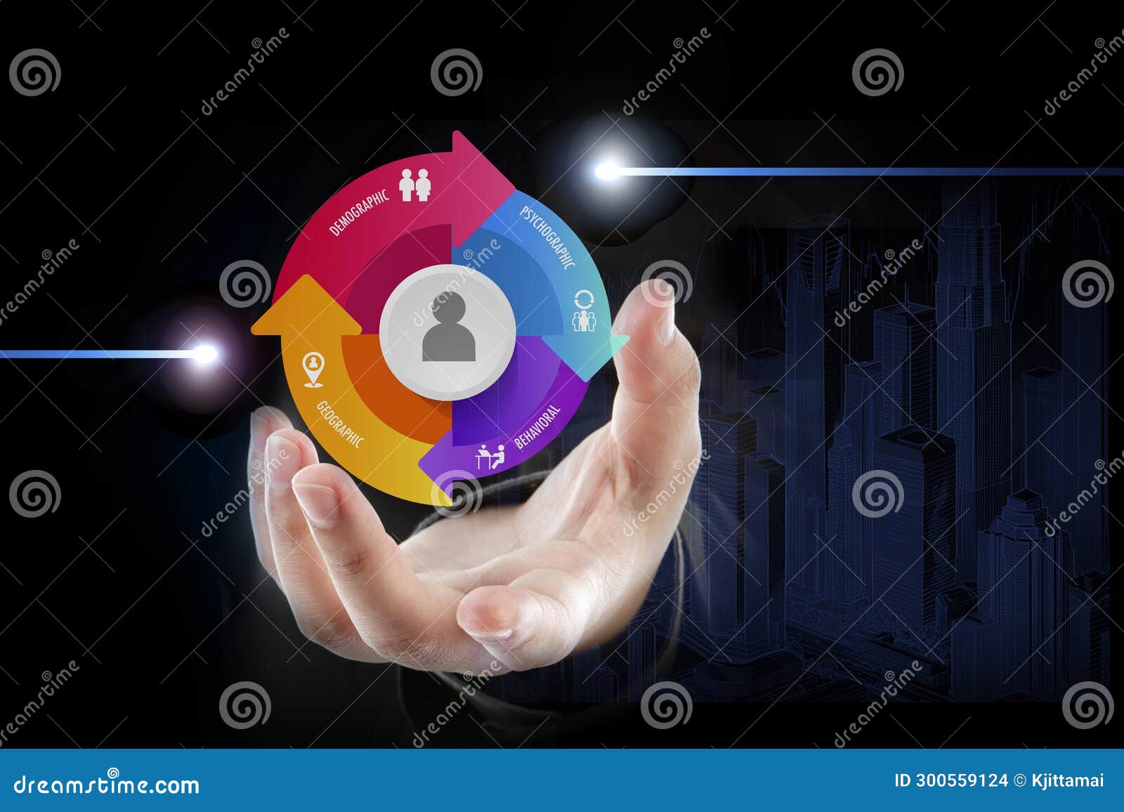 Touchscreen and Infographic of Marketing Stock Photo - Image of button ...