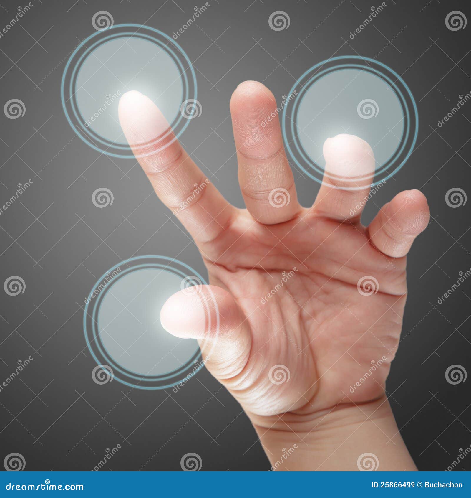 Hand and Touchscreen Technology Stock Image - Image of access ...