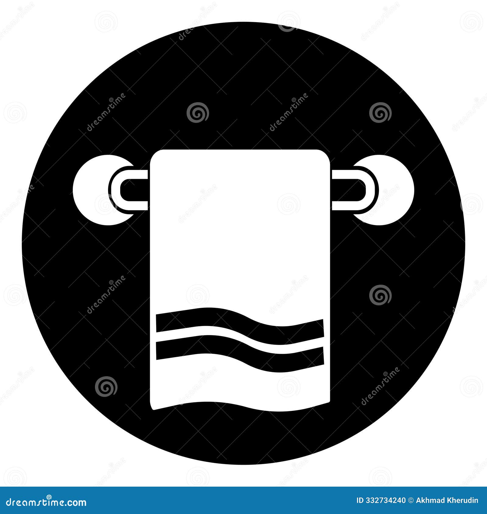 Hand towel logo design stock vector. Illustration of clear - 332734240