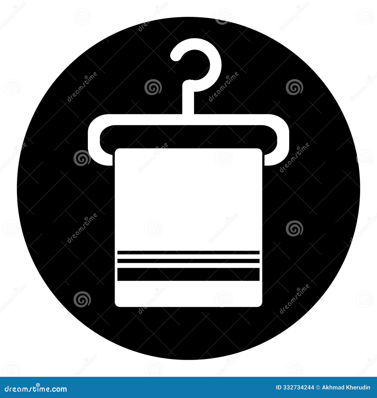 Hand towel logo design stock vector. Illustration of shower - 332734244