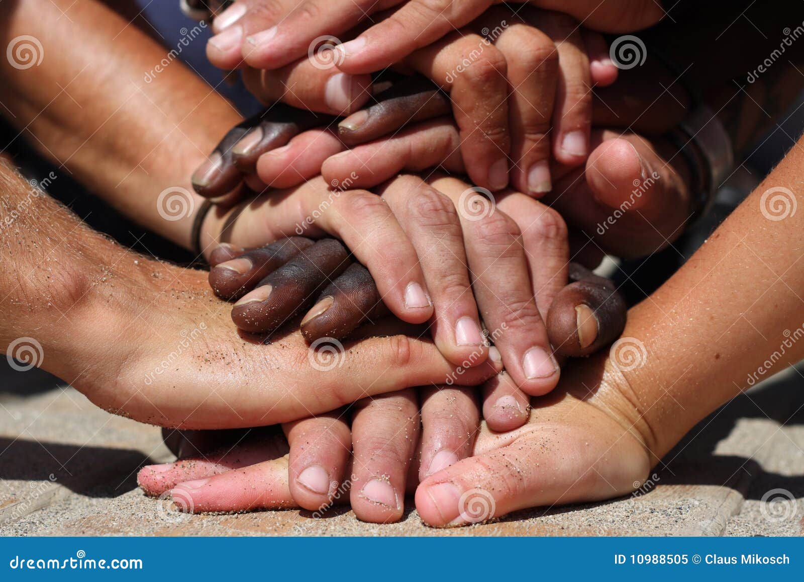 Hand tower stock image. Image of family, hands, race - 10988505