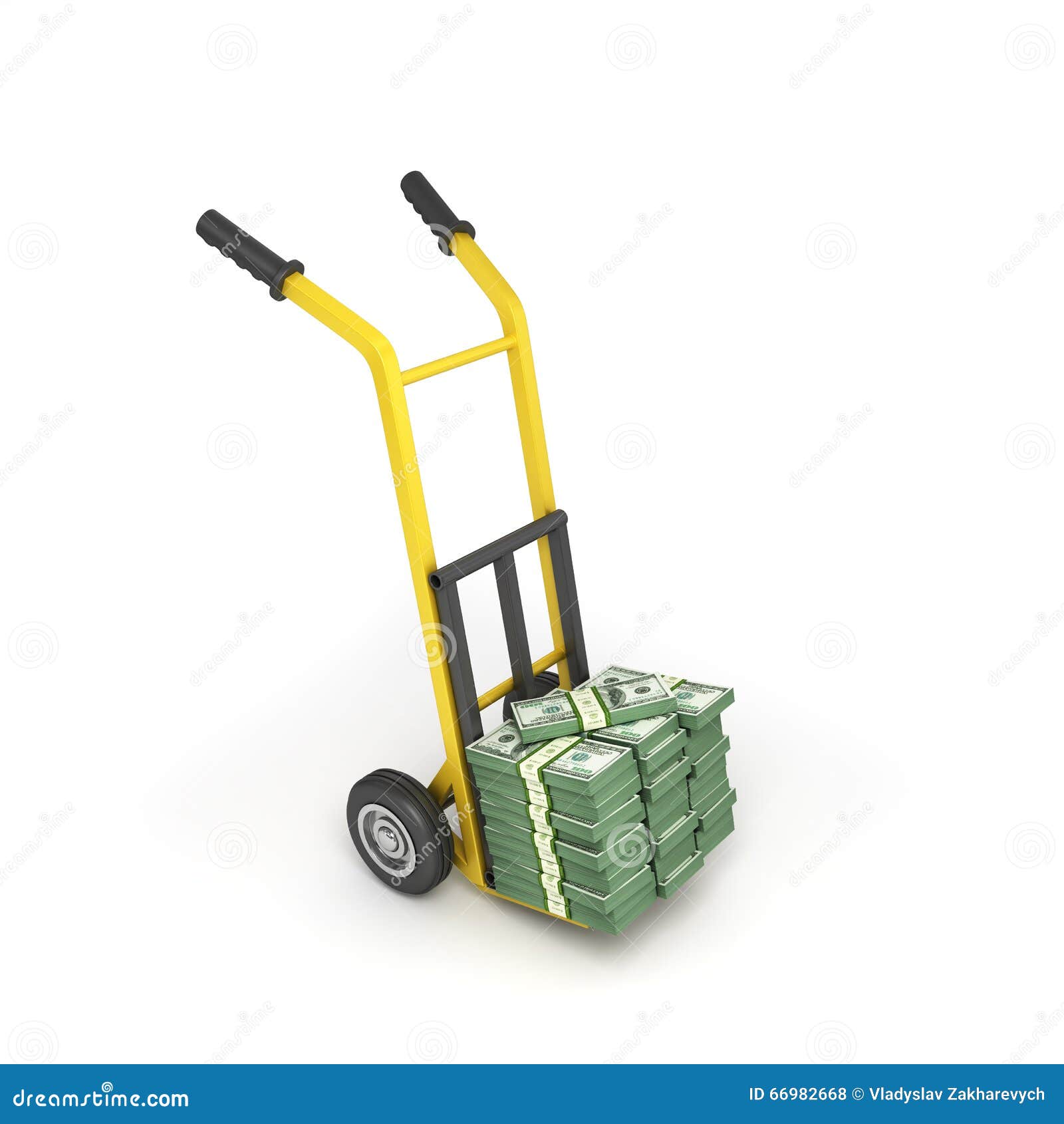 Hand Track with dollars stock photo. Image of merchandise - 66982668