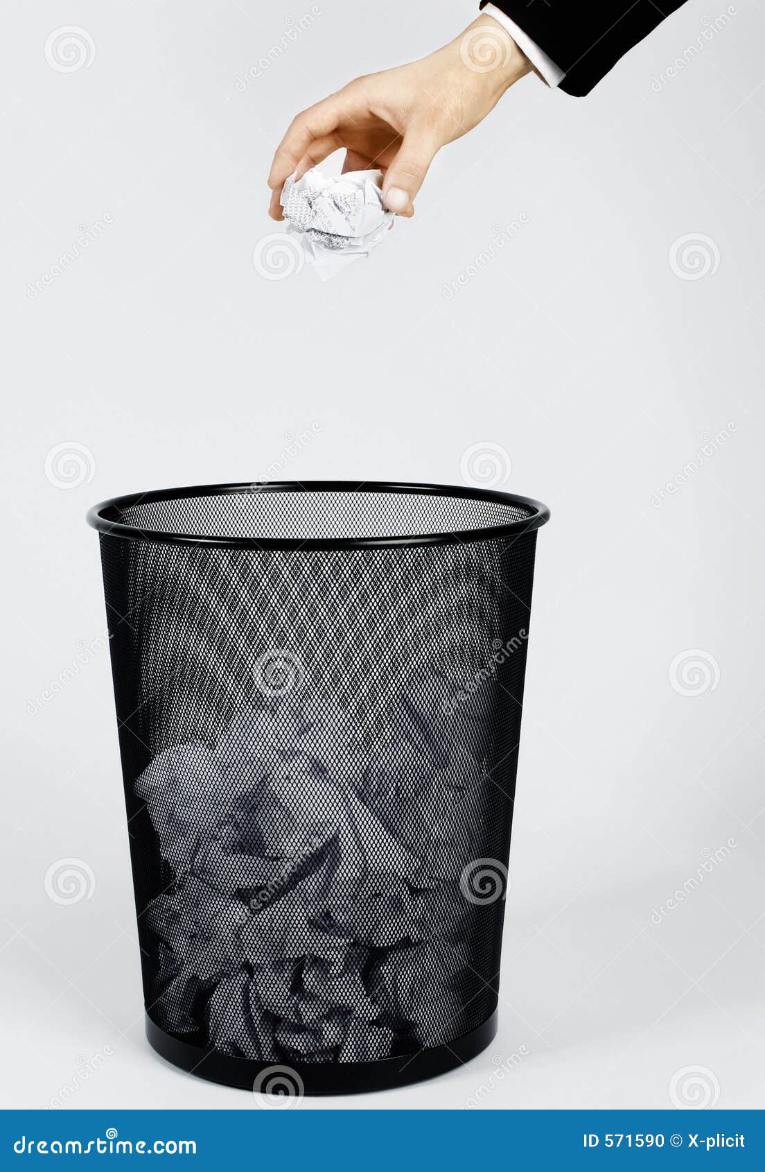 Hand and trashcan stock photo. Image of clear, clean, basket - 571590