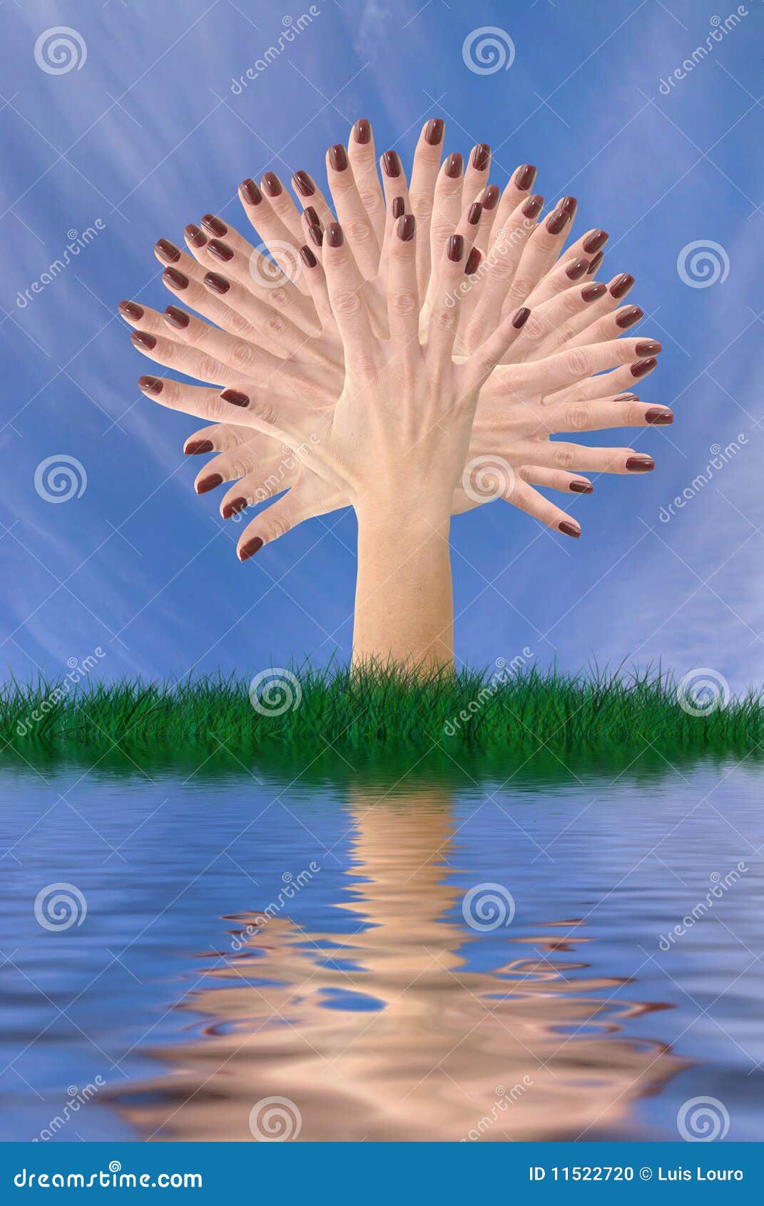 Hand tree stock photo. Image of motion, delicate, valentine - 11522720