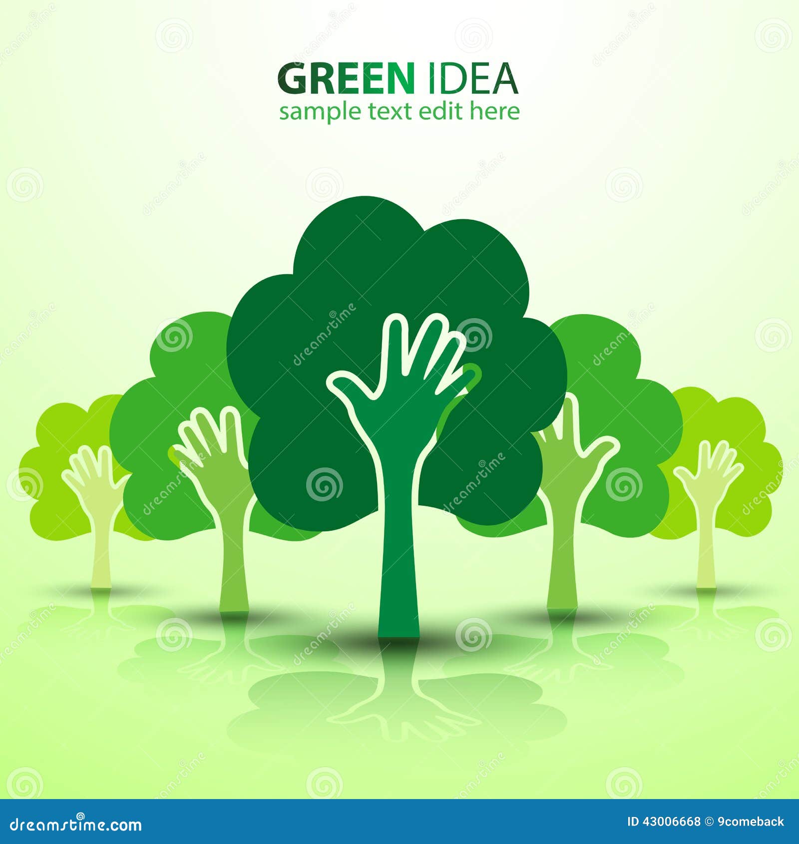 Hand tree stock vector. Illustration of isolated, diversity - 43006668