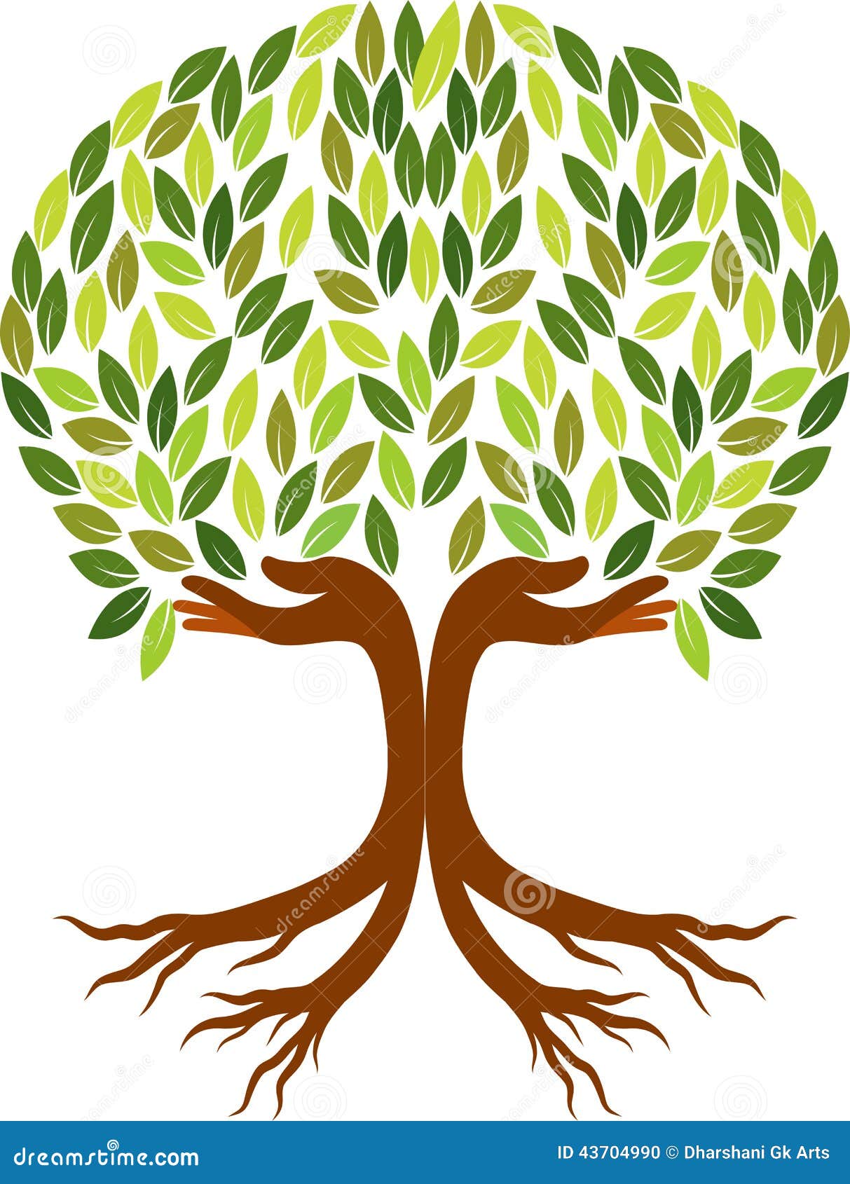 Tree Man Logo Cartoon Vector | CartoonDealer.com #40134577