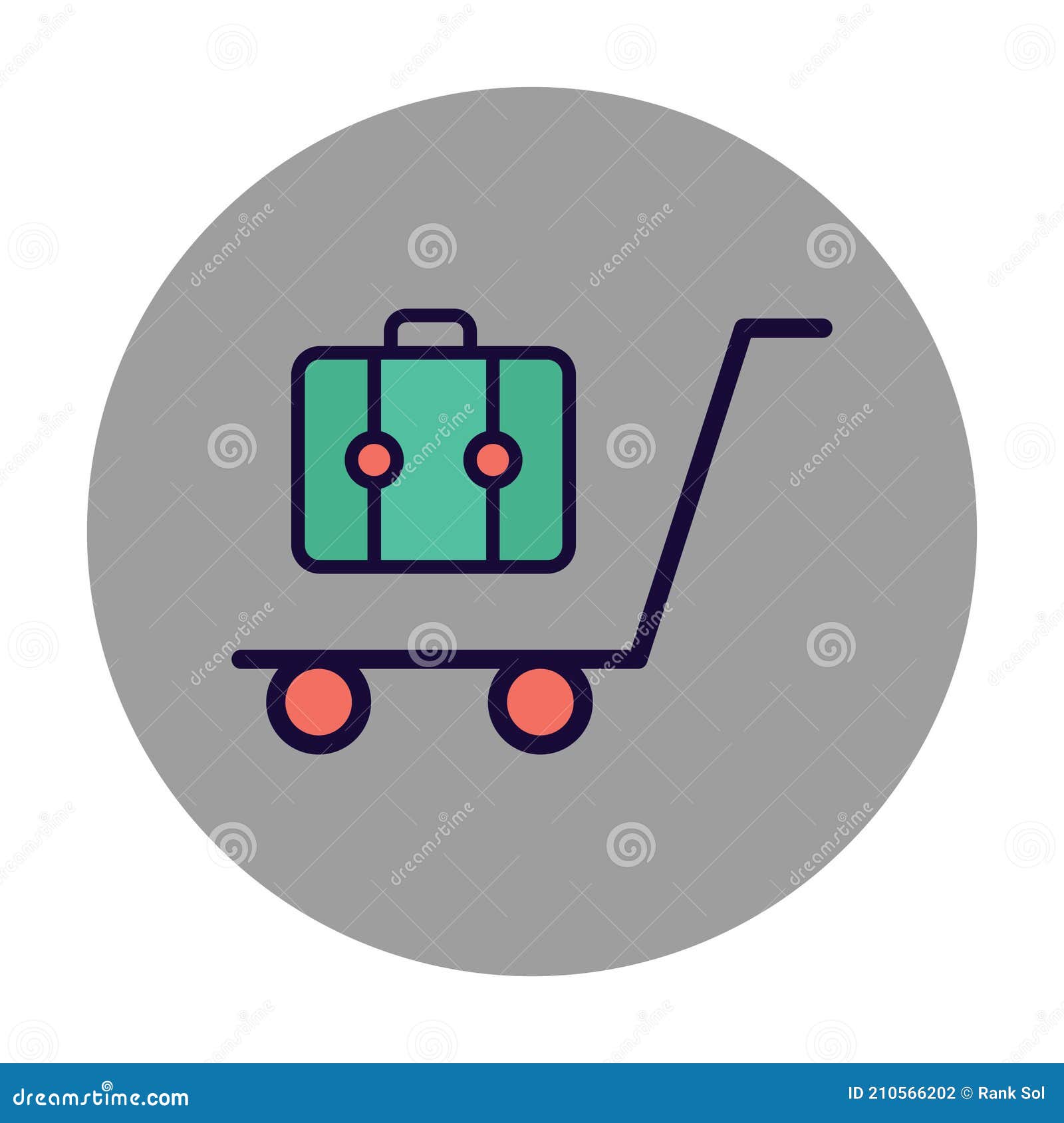 Hand Trolley Isolated Vector Icon Which Can Easily Modify Or Edit Stock Vector Illustration Of