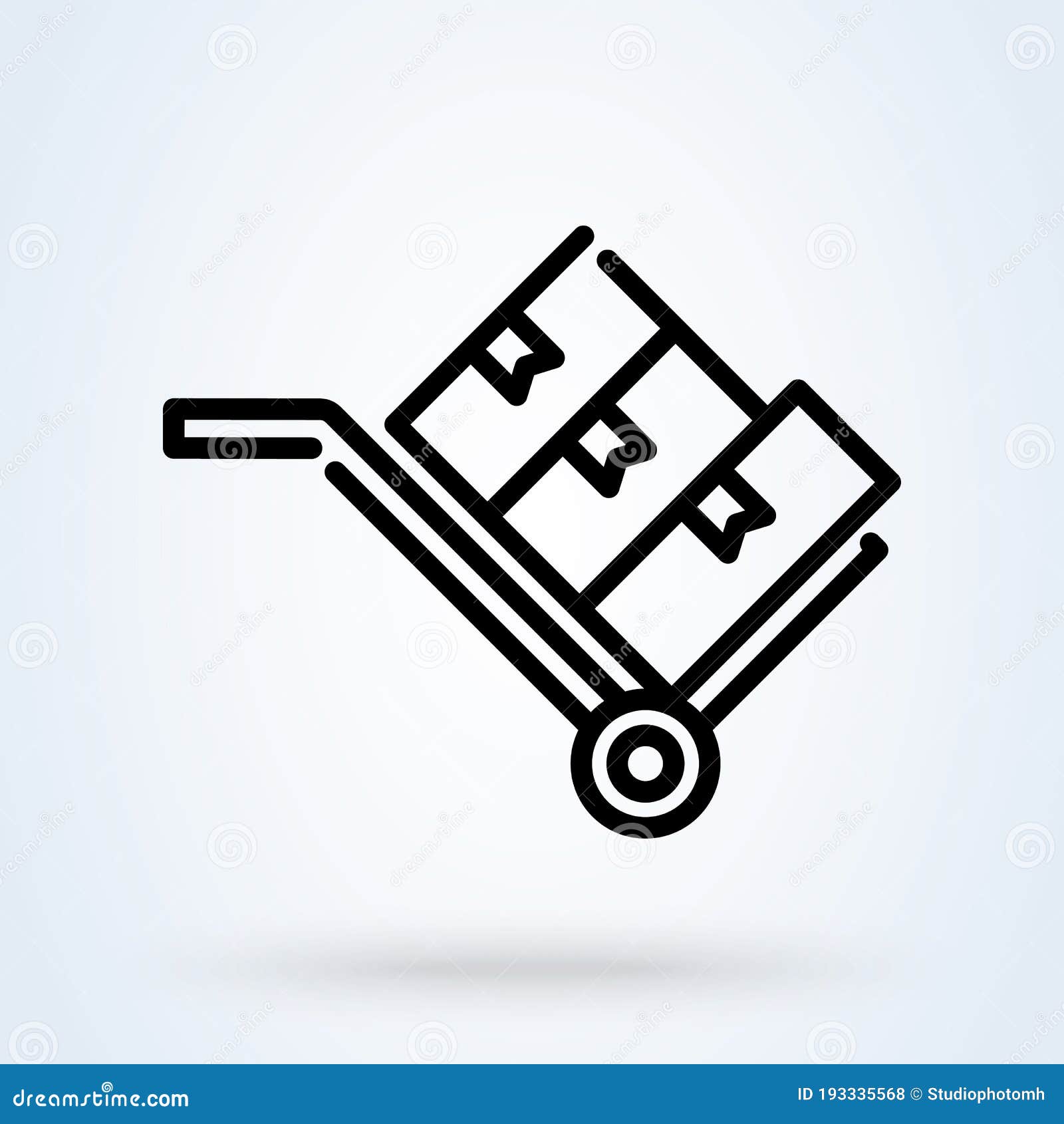 Trolley Bus Line And Silhouette Color Icon Set. Trolley Bus In Front ...