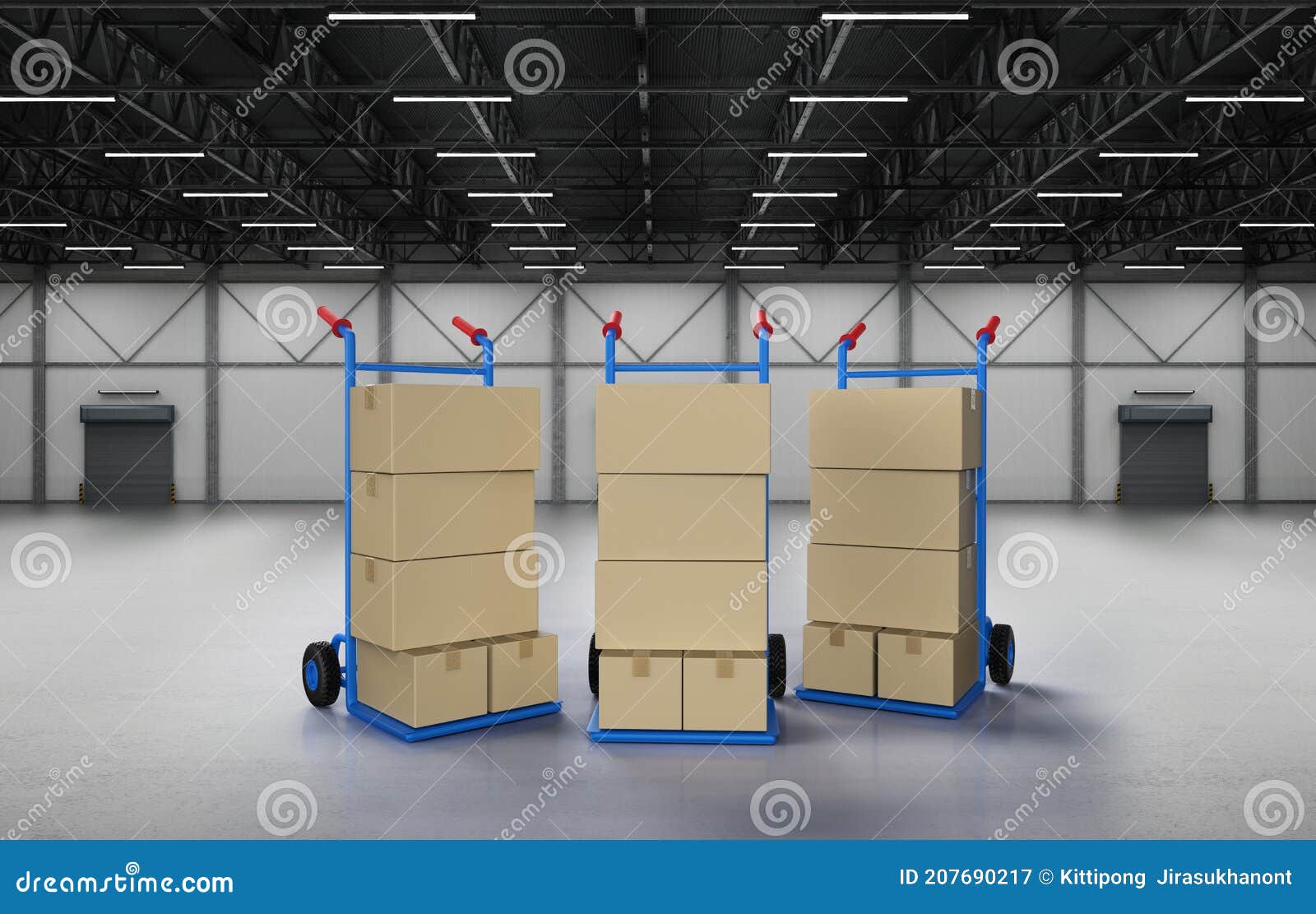 Parcel Boxes Vector Illustration, Warehouse Parts, Cardboard Cargo ...