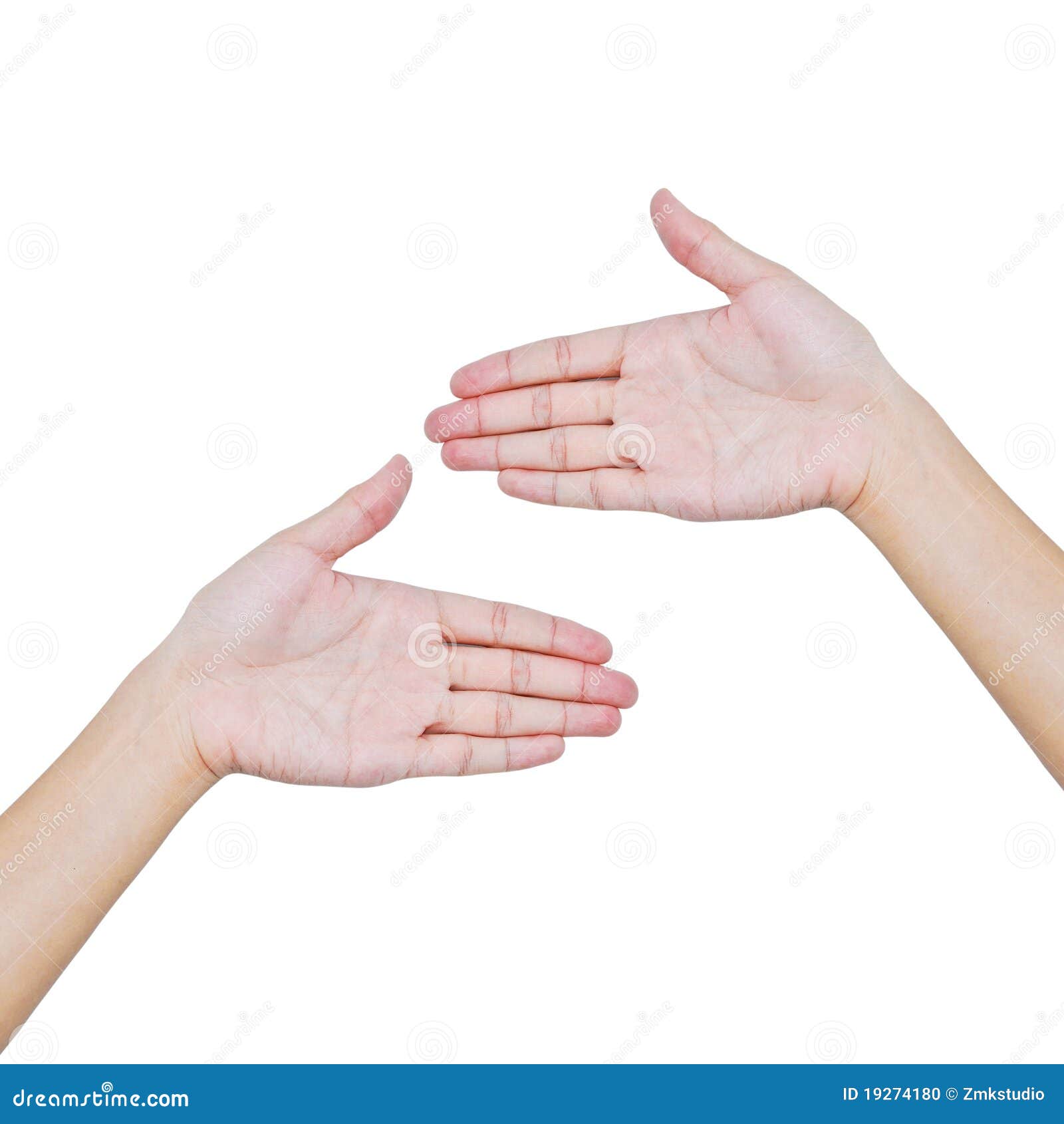 Hand Trying To Touch Together Stock Photo - Image of cooperation ...