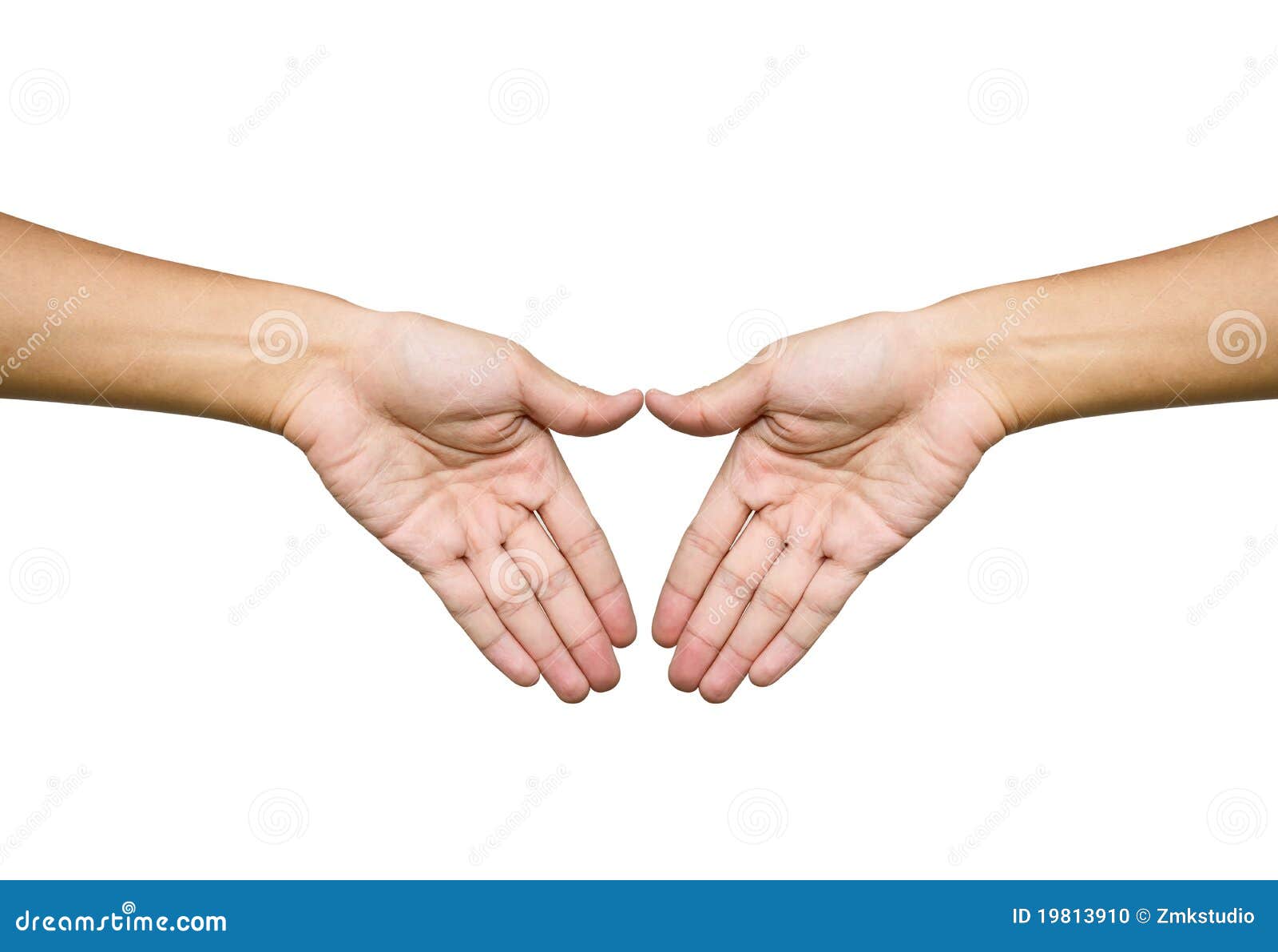 Hand Trying To Touch Together Stock Photo - Image of friend, concept ...