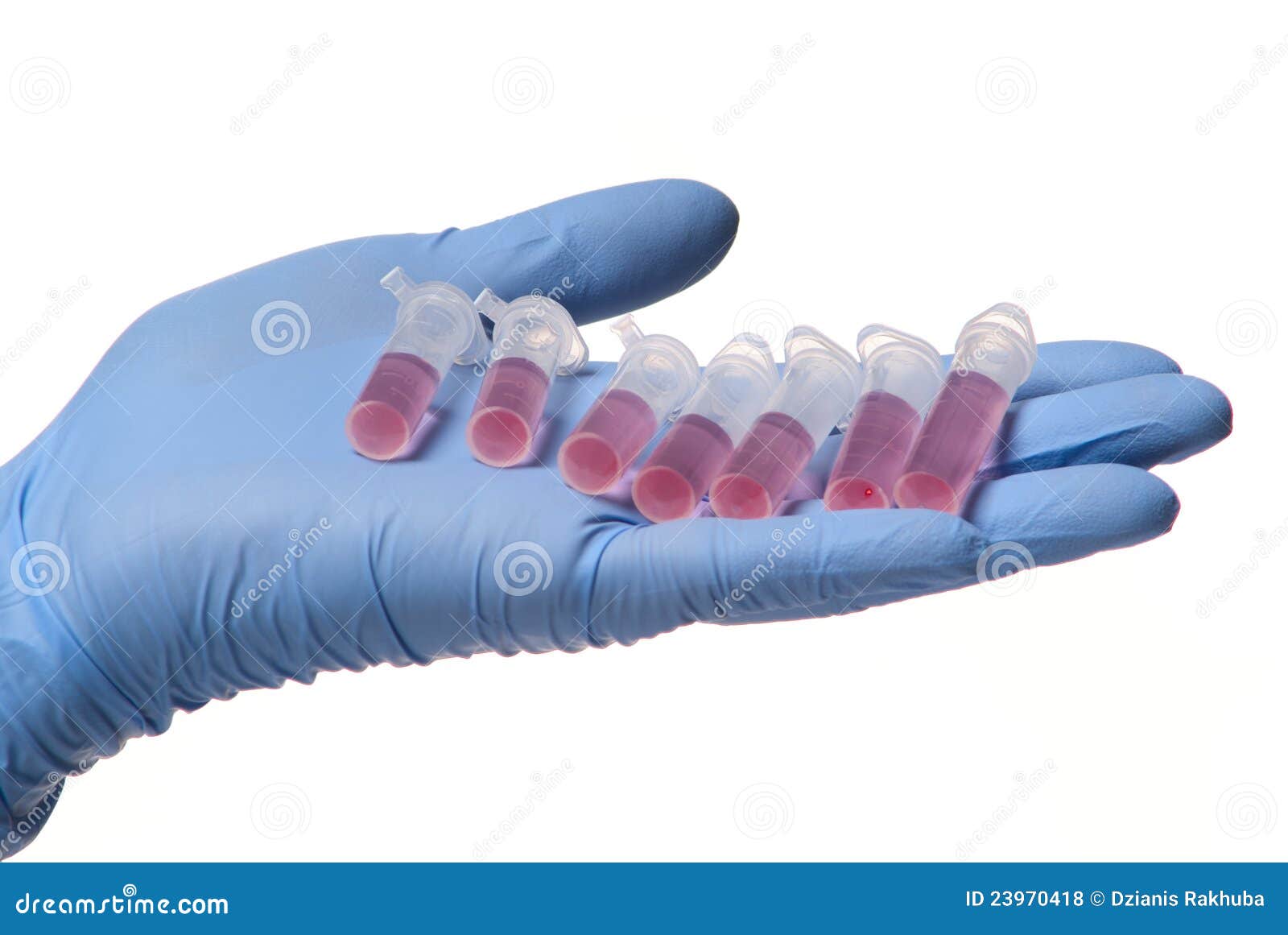 Hand with tube. stock photo. Image of equipment, microbiology - 23970418