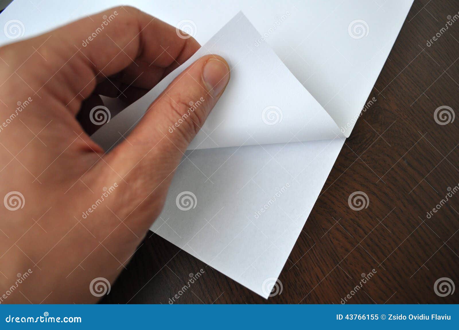 Hand turning page stock image. Image of checklist, education - 43766155