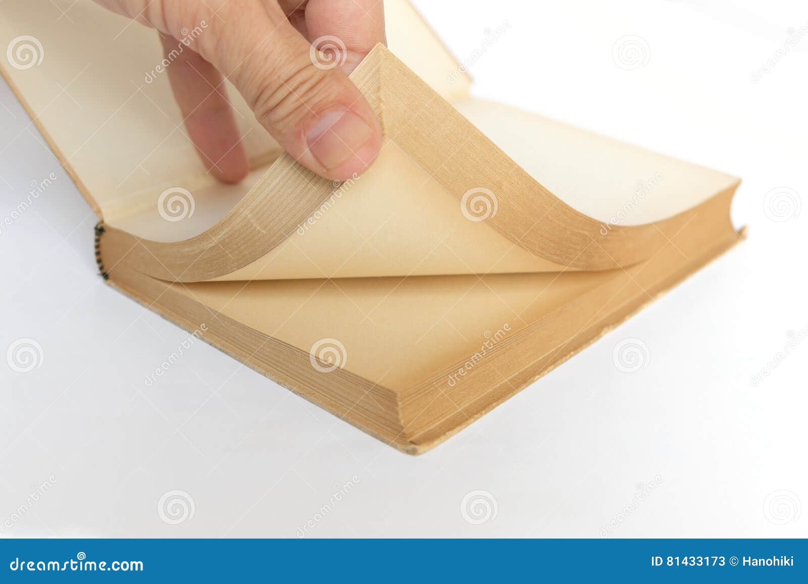Hand Turning Pages of Old Book Stock Image - Image of aged, education ...