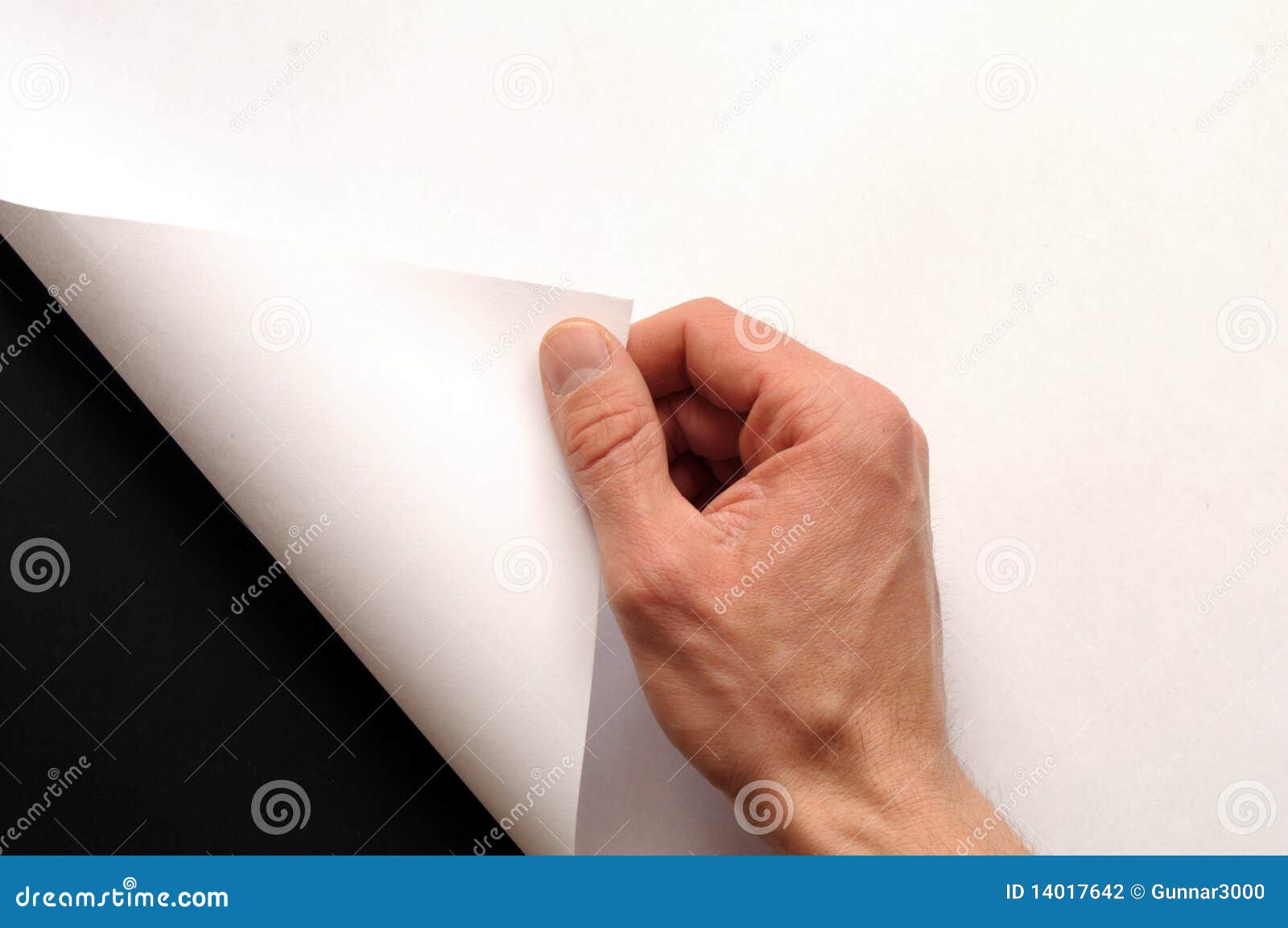 Hand turning paper stock photo. Image of turning, display - 14017642