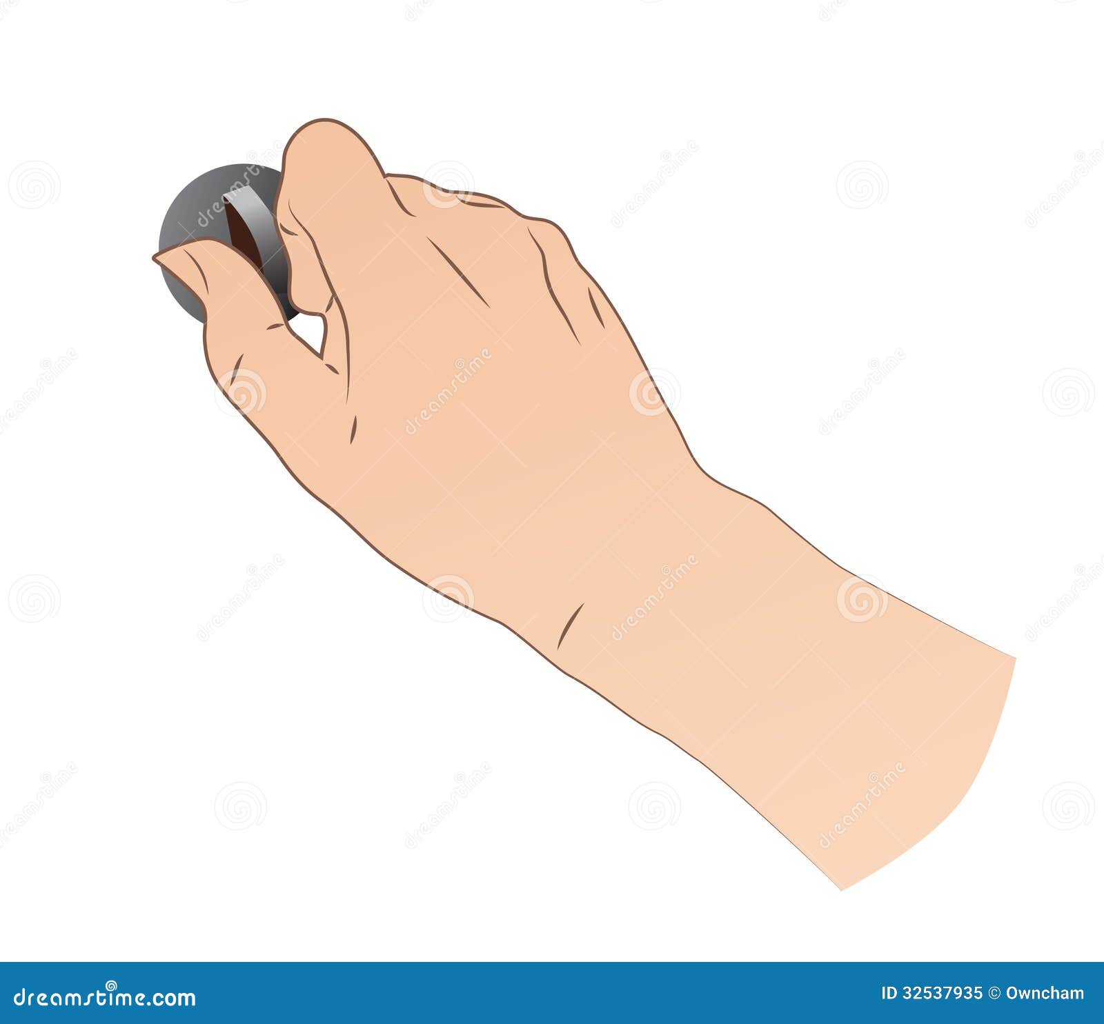 Hand Turning A Switch Royalty Free Stock Photo - Image: 32537935