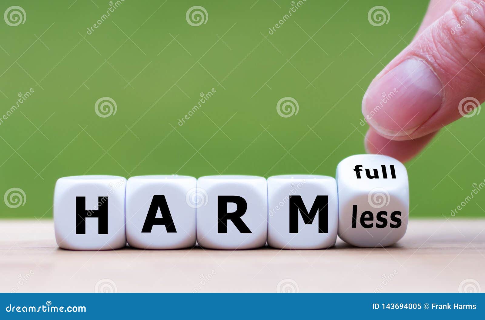 Hand Turns a Dice and Changes the Expression `harmfull` To `harmless ...