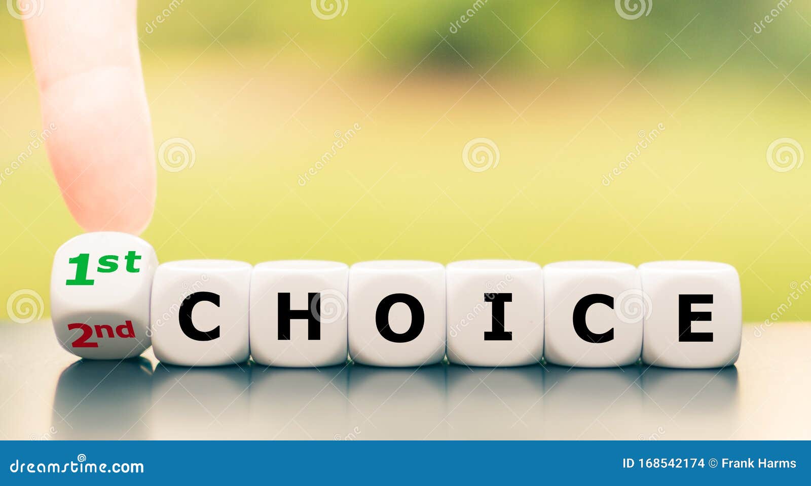 Hand Turns a Dice and Changes the Expression `2nd Choice` To `1st ...