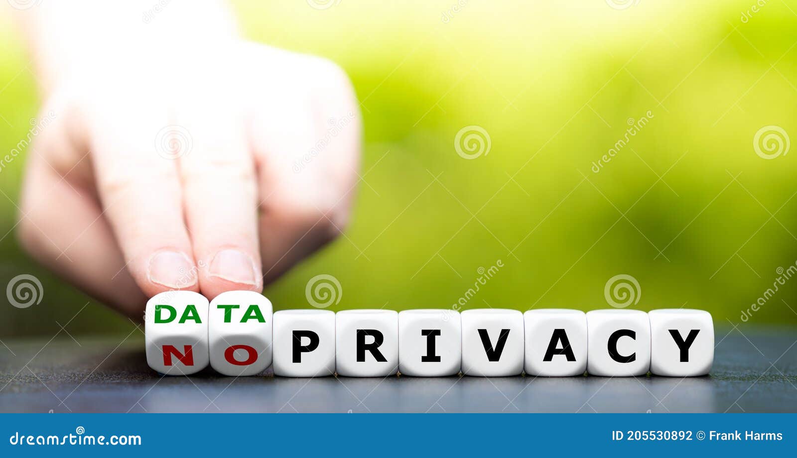 Hand Turns Dice and Changes the Expression `no Privacy` To `data ...