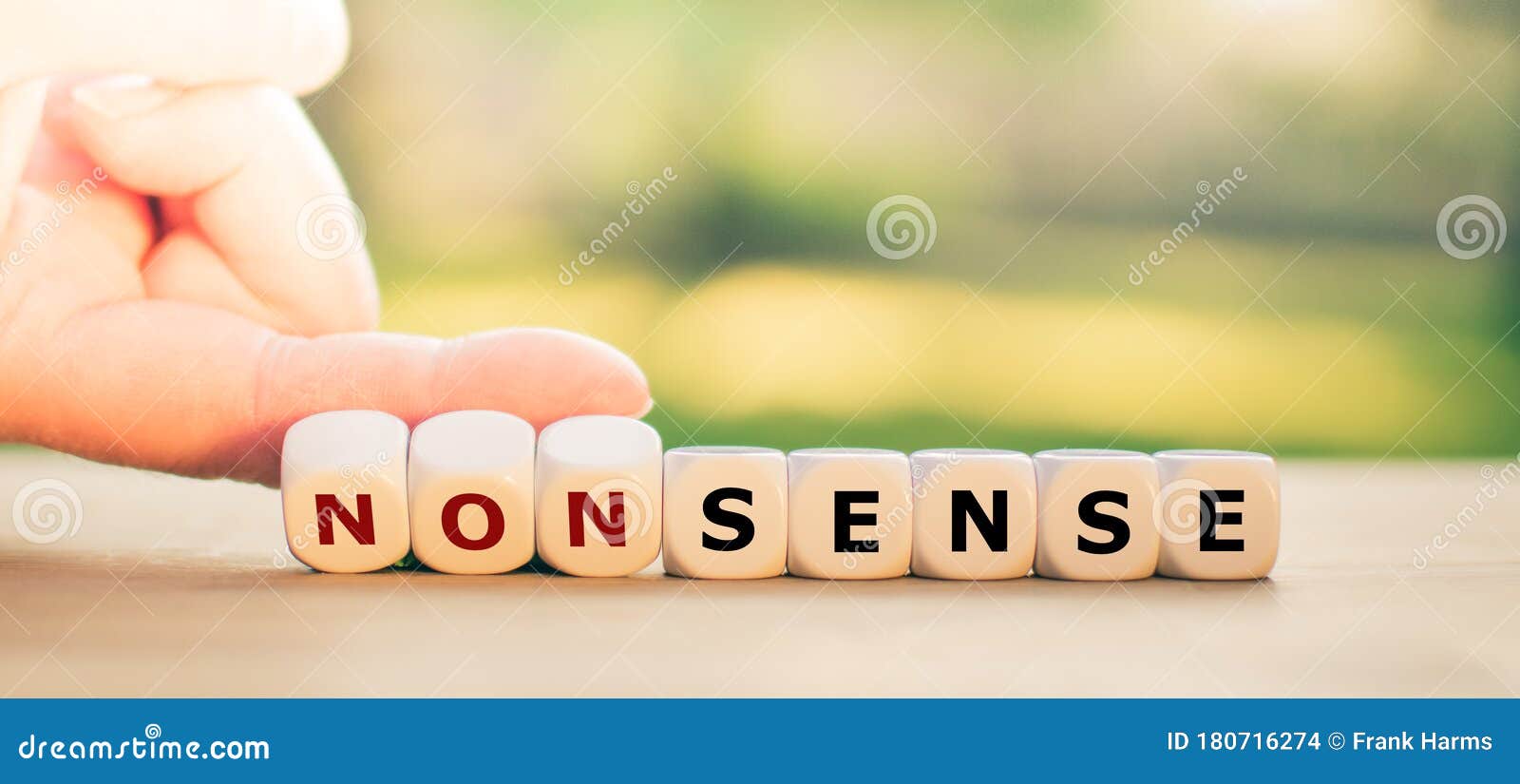 Hand Turns Dice and Changes the Expression `non Sense` To `sense ...
