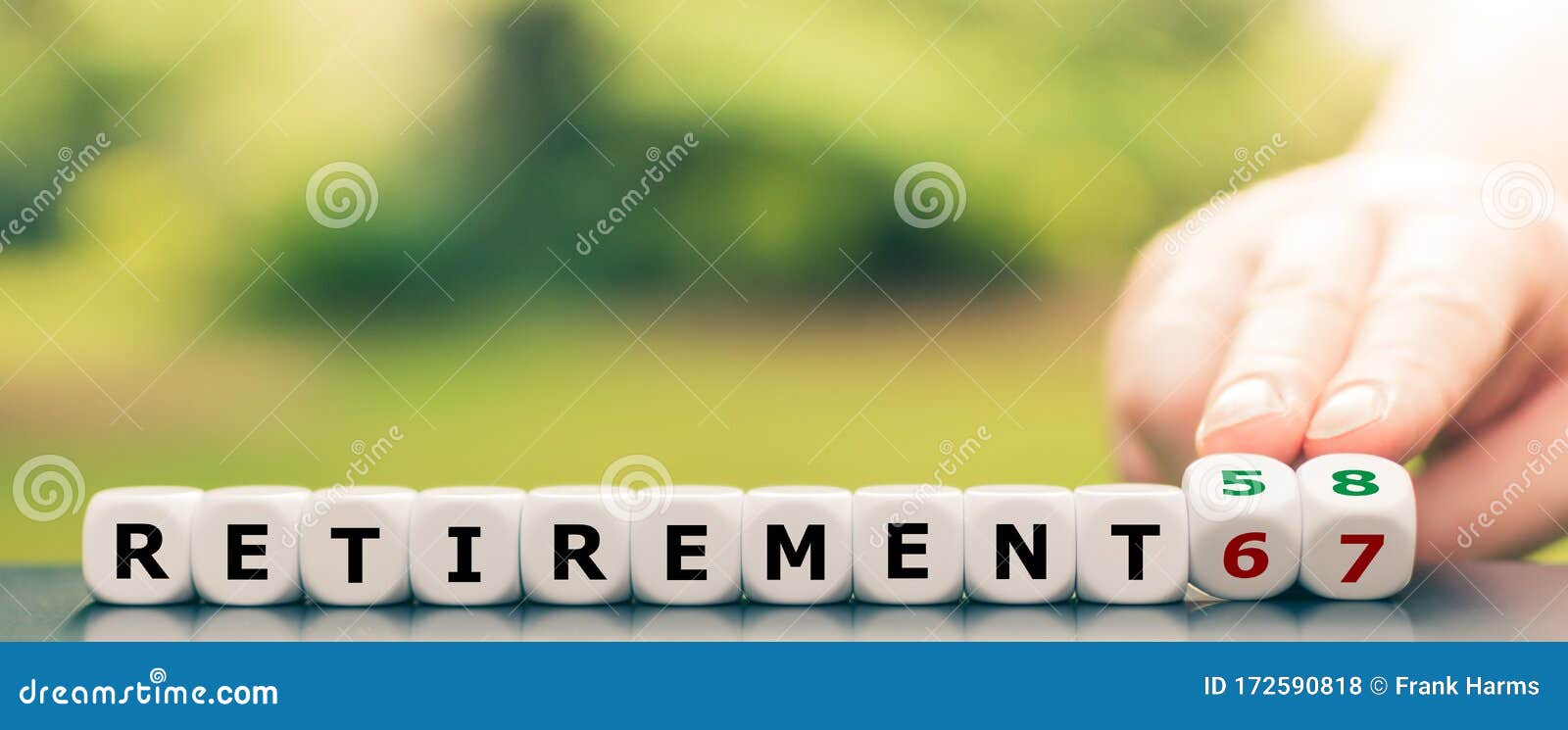 Hand Turns Dice and Changes the Expression `retirement 67` To ...