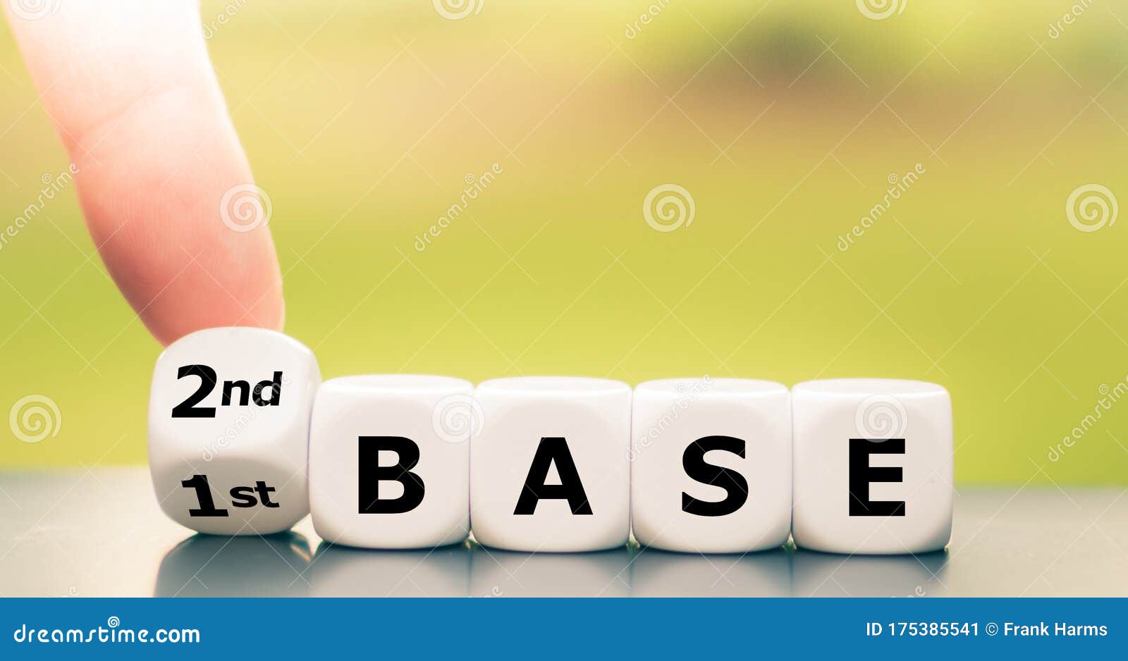 Hand Turns Dice and Changes the Expression `1st Base` To `2nd Base ...