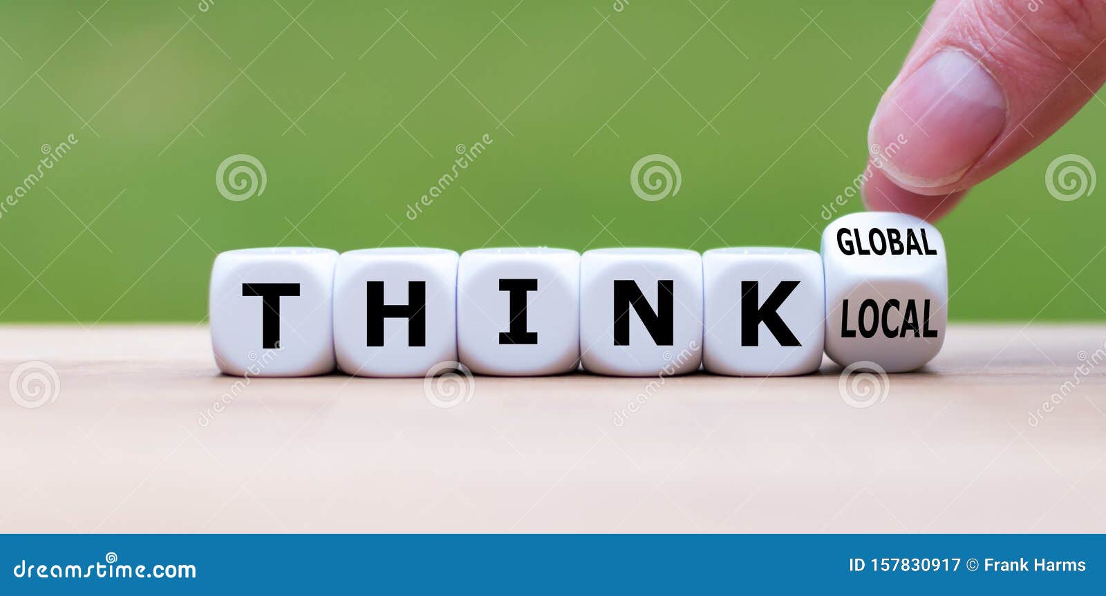 Hand Turns Dice And Changes The Word `diverge` To `converge`. Stock ...