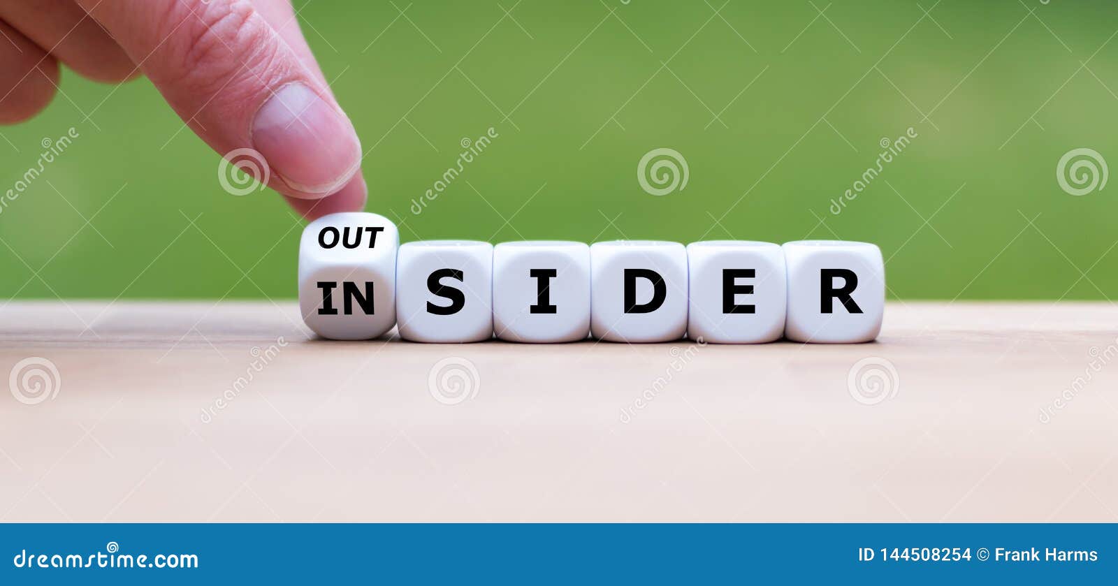 Hand Turns a Dice and Changes the Word `OUTSIDER` To `INSIDER` Stock ... Hand Turns a Dice and Changes the Word `OUTSIDER` To `INSIDER` Stock ...
