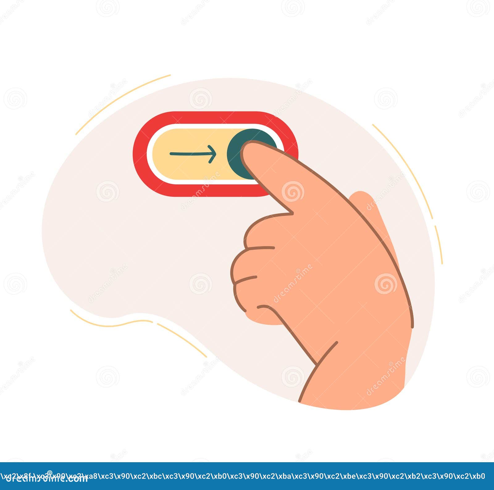 The Hand Switches the Toggle Button. the Concept of a Business Idea ...