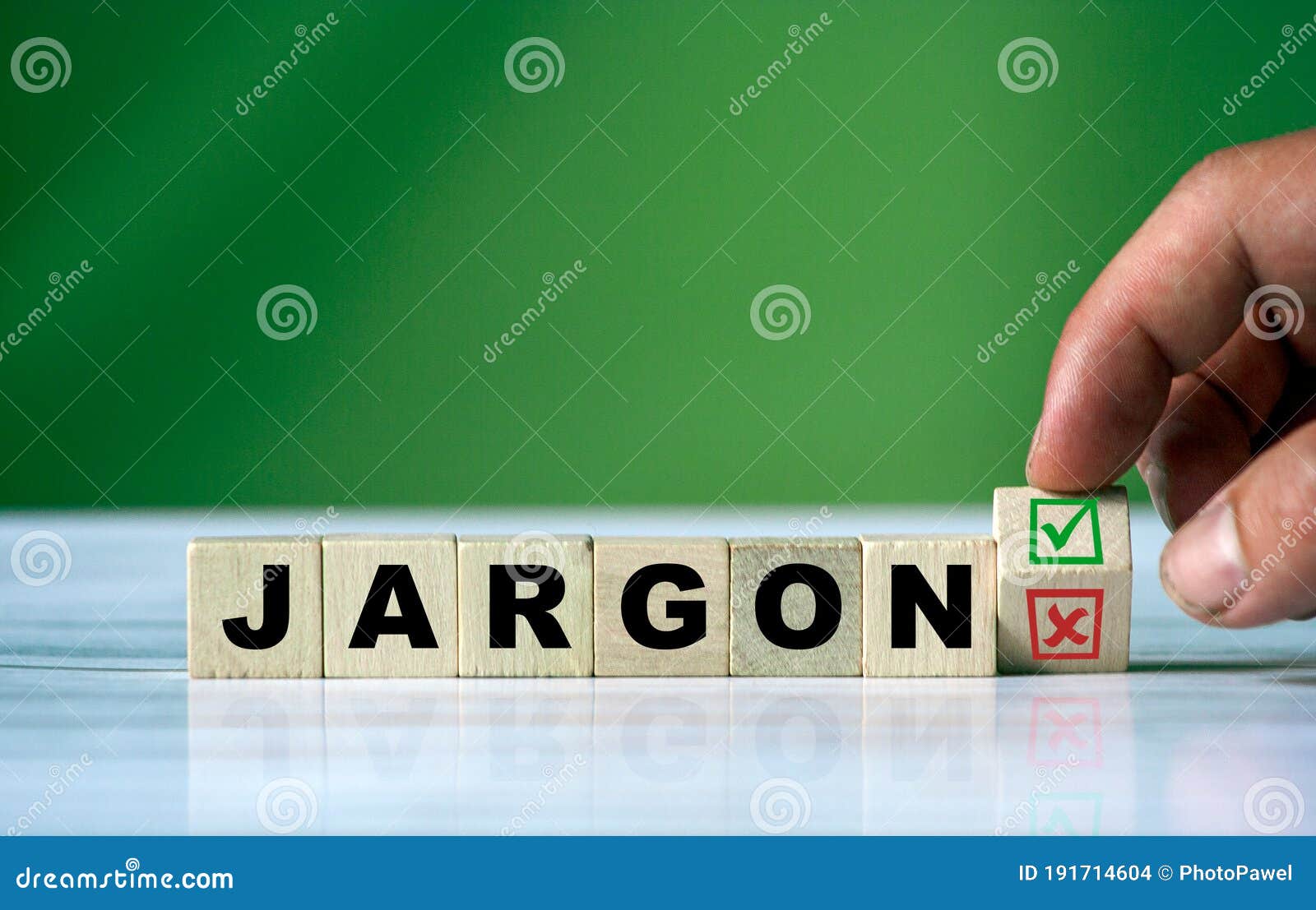 Jargon - Hand Holding Word From Wooden Blocks With Letters, Special ...