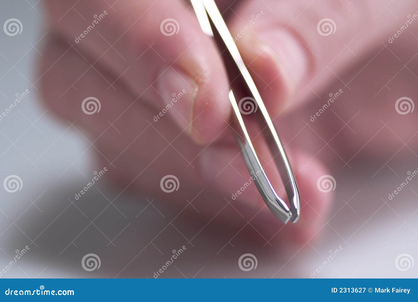 Hand with Tweezers stock image. Image of fingers, beauty - 2313627