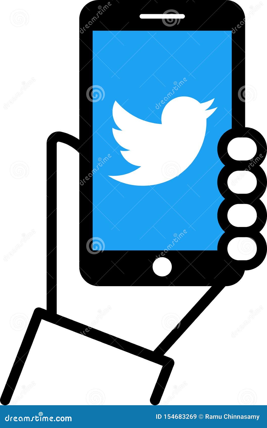 Twitter icon editorial stock image. Illustration of application - 154683269