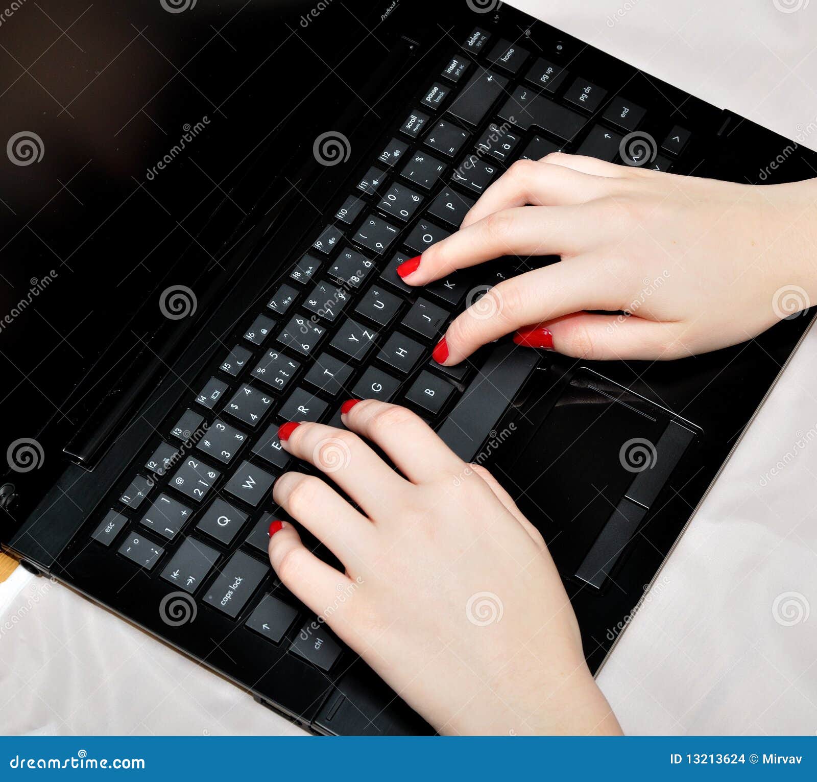 Hand Typing on the Computer. Stock Photo - Image of hardware, corporate ...