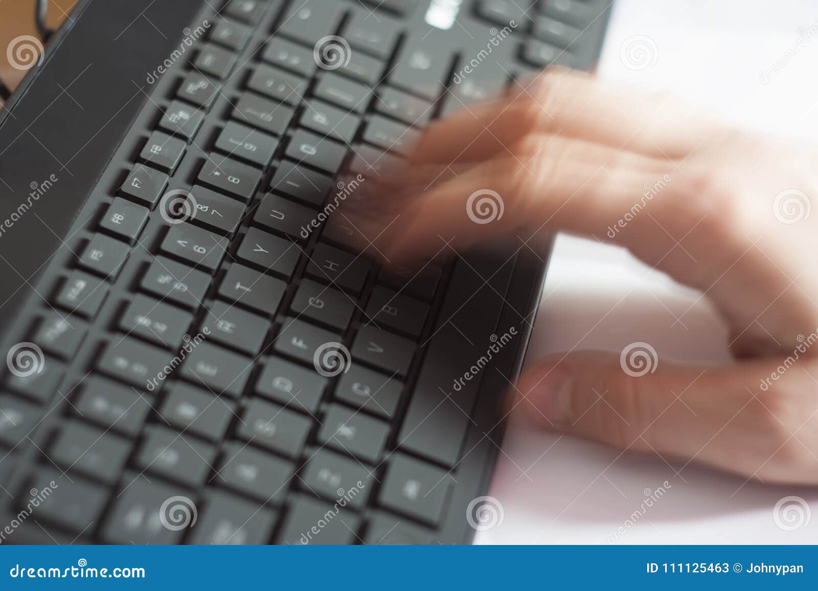 Hand Typing Fast on Computer Stock Image - Image of detail, computer ...