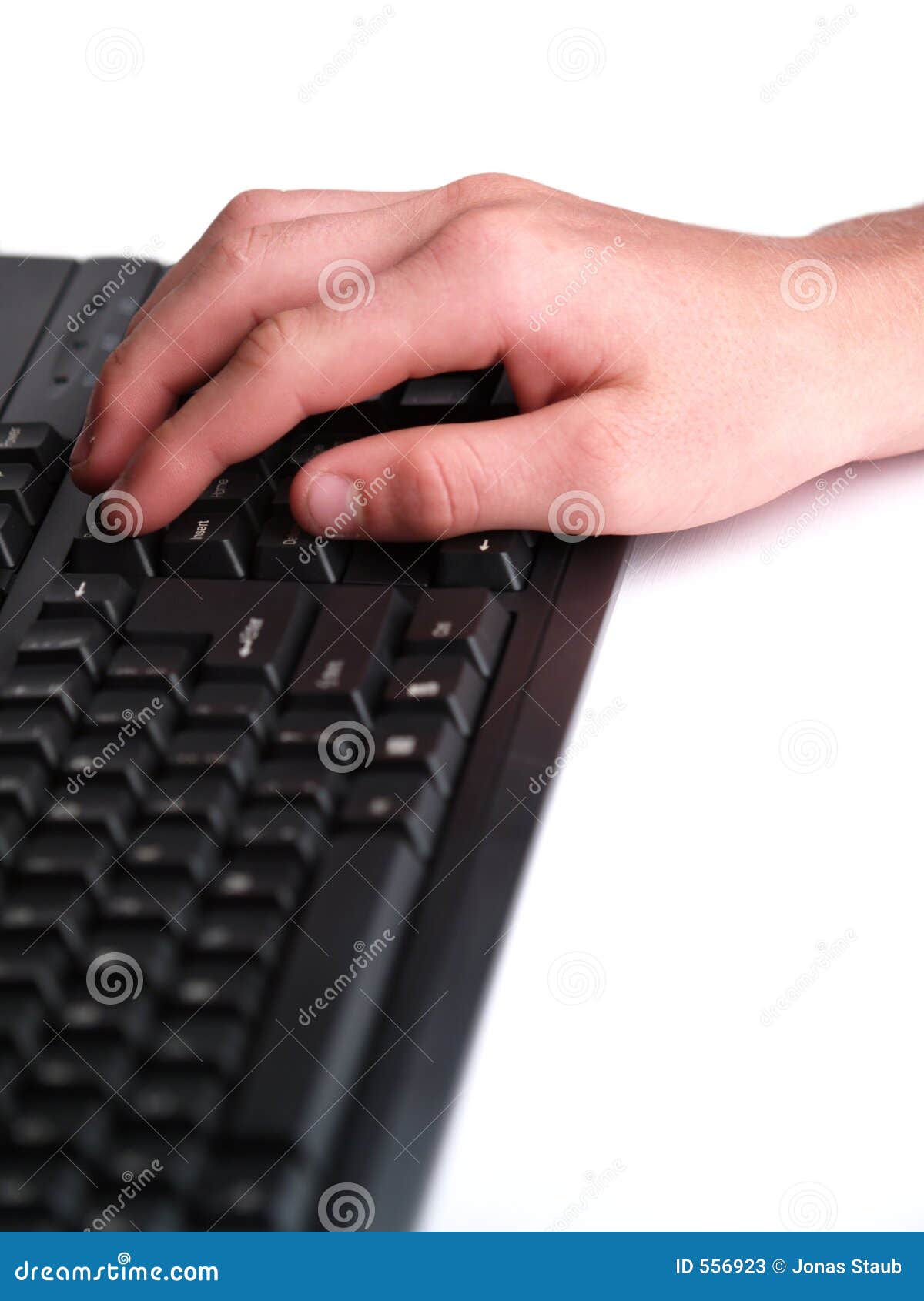 Hand typing on a key board stock image. Image of movement - 556923
