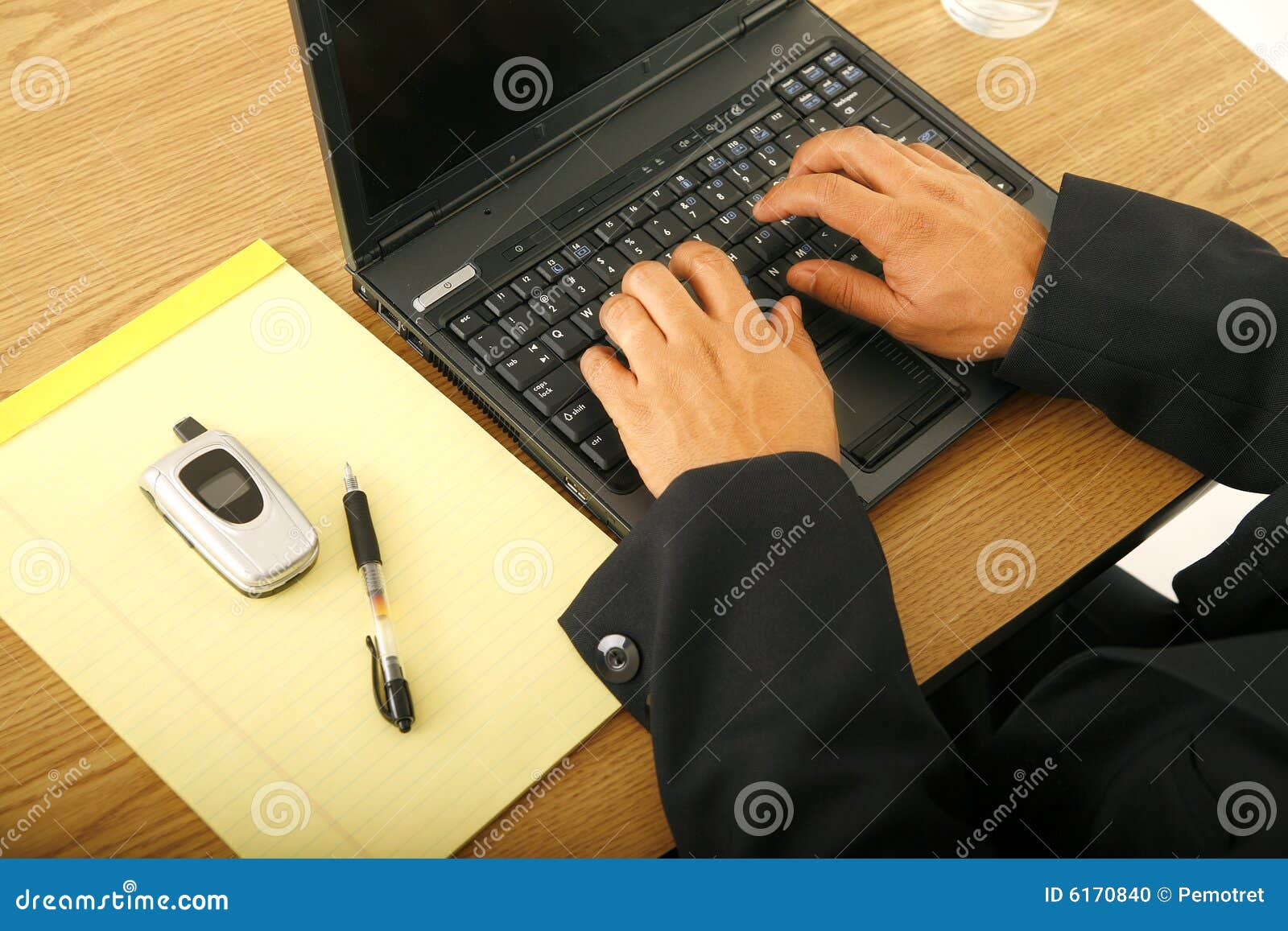 Hand Typing on Laptop stock photo. Image of style, businesspeople - 6170840