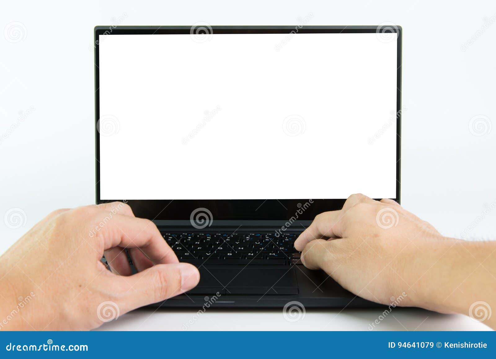 Hand Typing Laptop Computer Stock Image - Image of browsing, typing ...