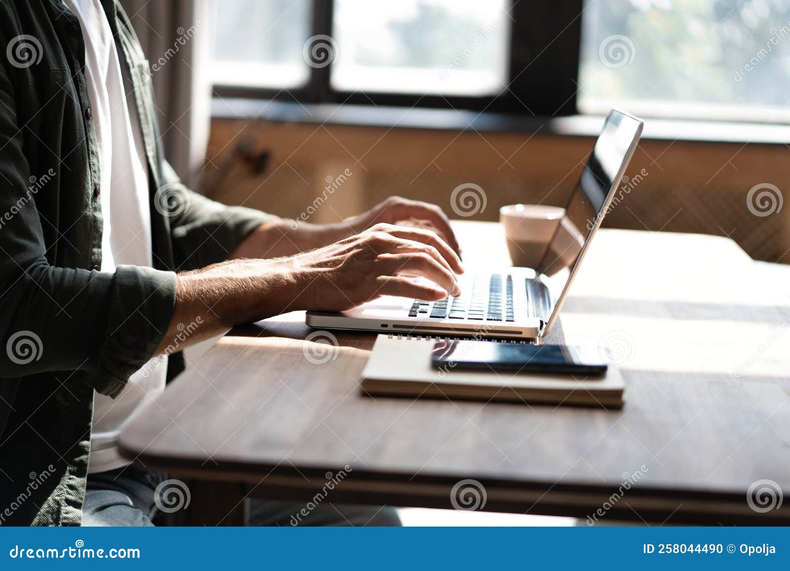 Hand Typing Message on Keyboard Laptop Chatting Friend Search ...