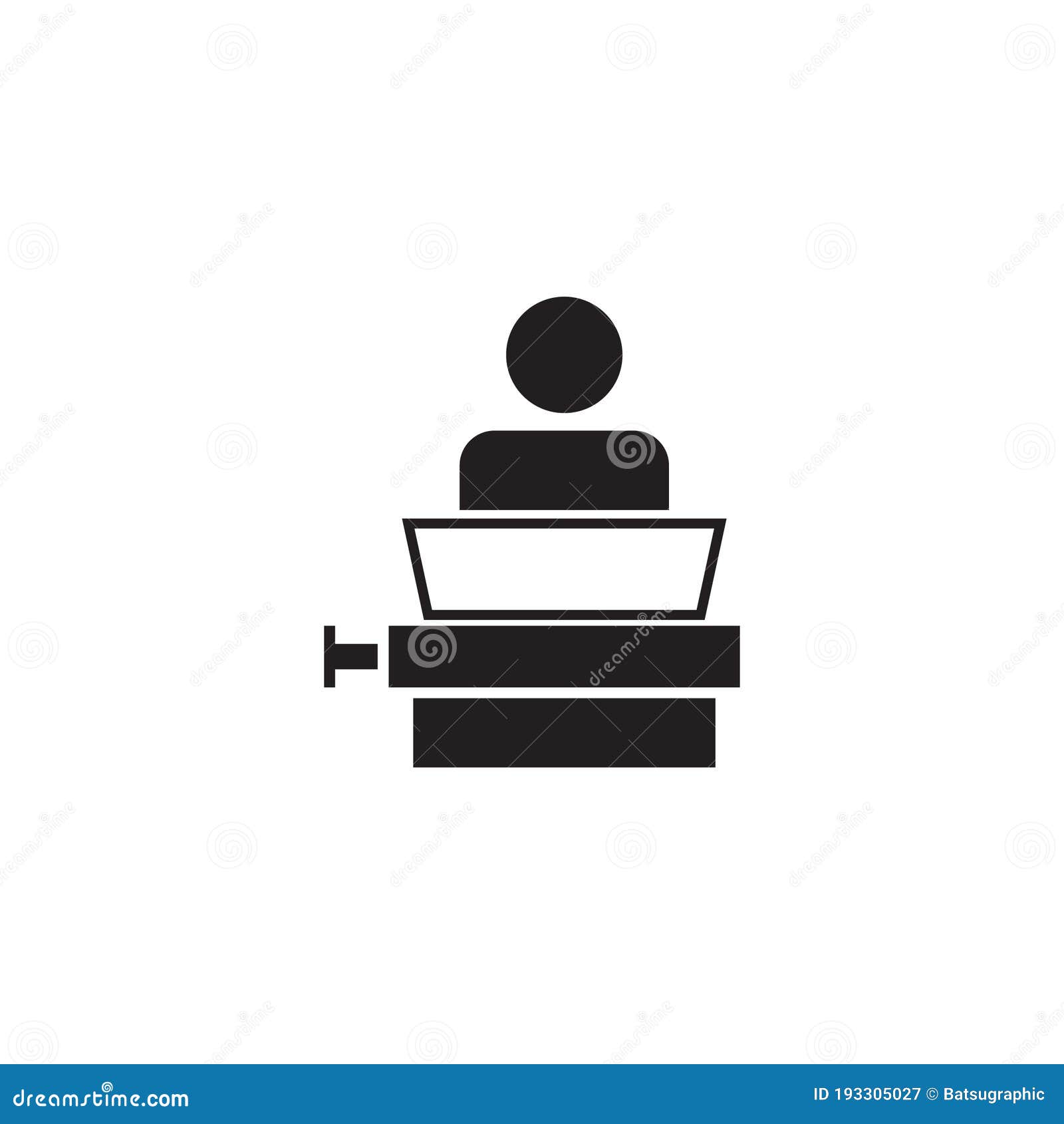 Hand Typing Vector Icon Logo Design Stock Vector - Illustration of ...