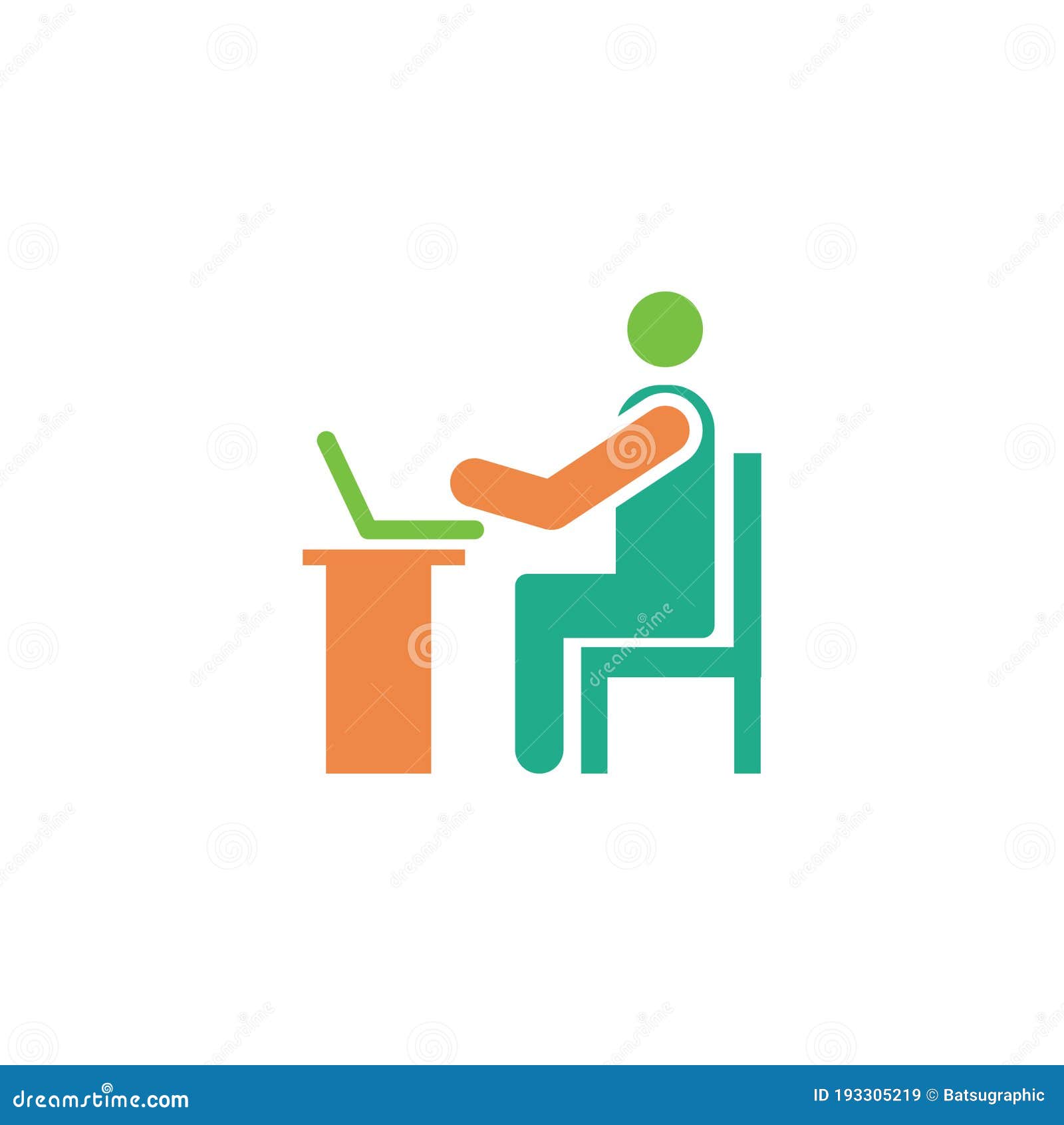 Hand Typing Vector Icon Logo Design Stock Vector - Illustration of ...