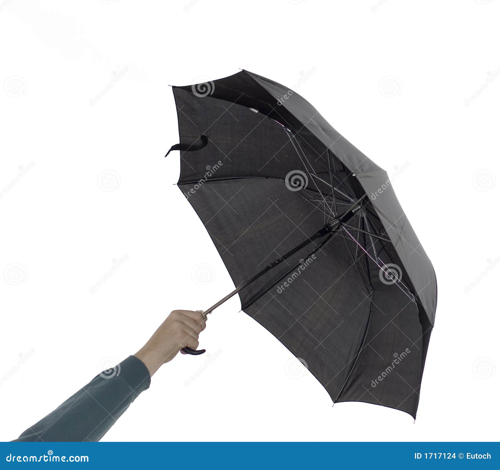 Hand and Umbrella stock photo. Image of white, opened - 1717124