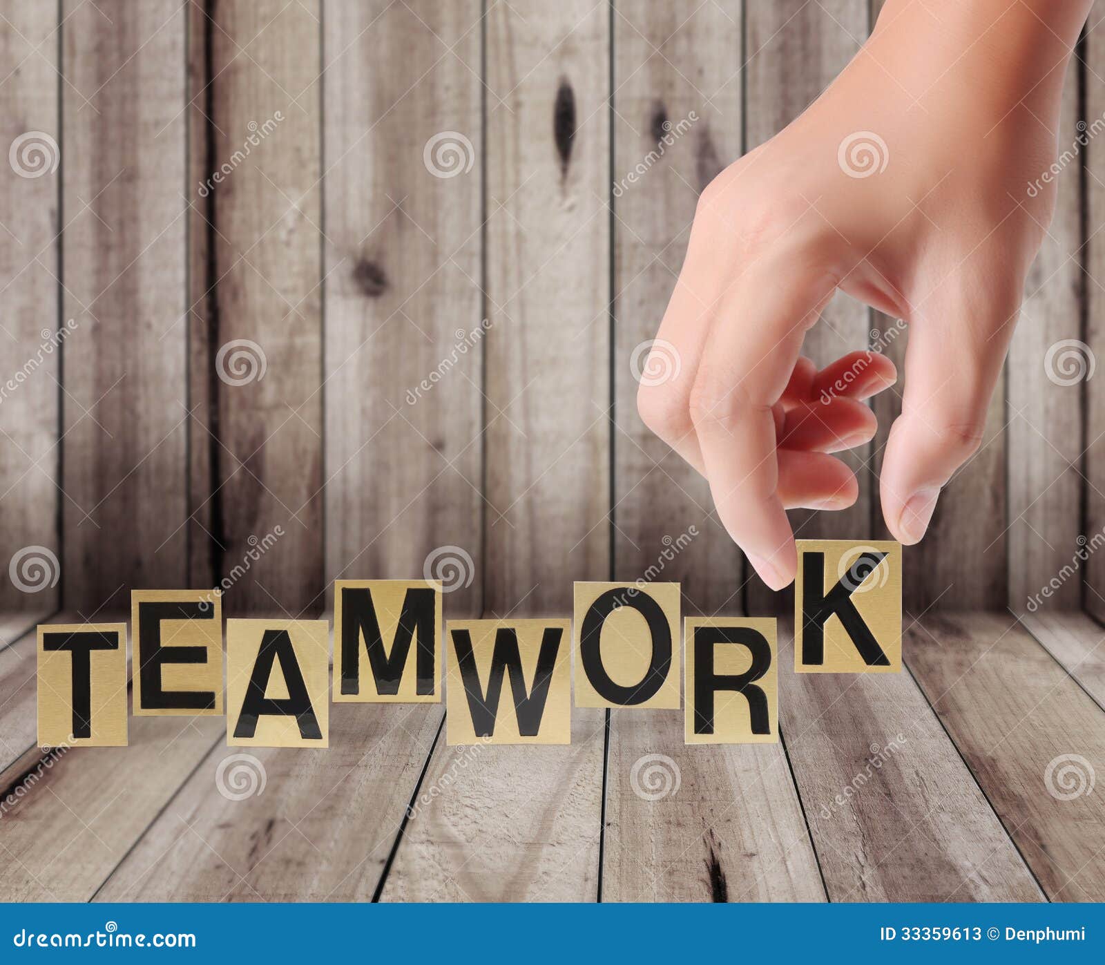 Hand und Wort Teamwork stockbild. Bild von unterstützung - 33359613