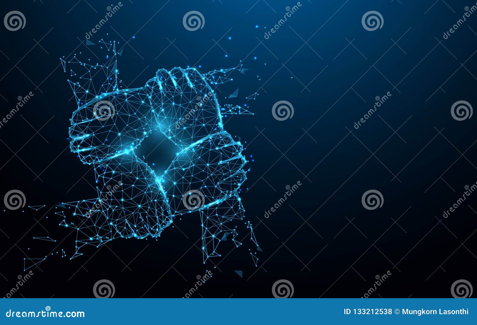 Particle Hands Stock Illustrations – 675 Particle Hands Stock ...